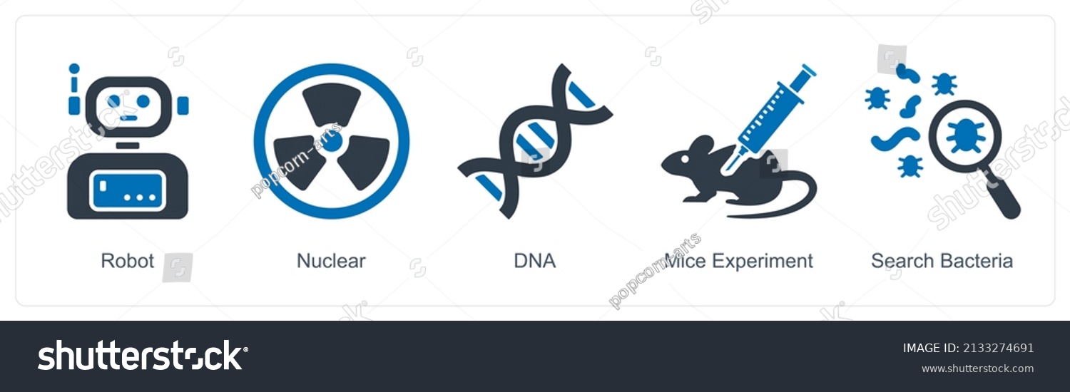 Nuclear Dna Icon Concept Stock Vector (Royalty Free) 2133274691 ...