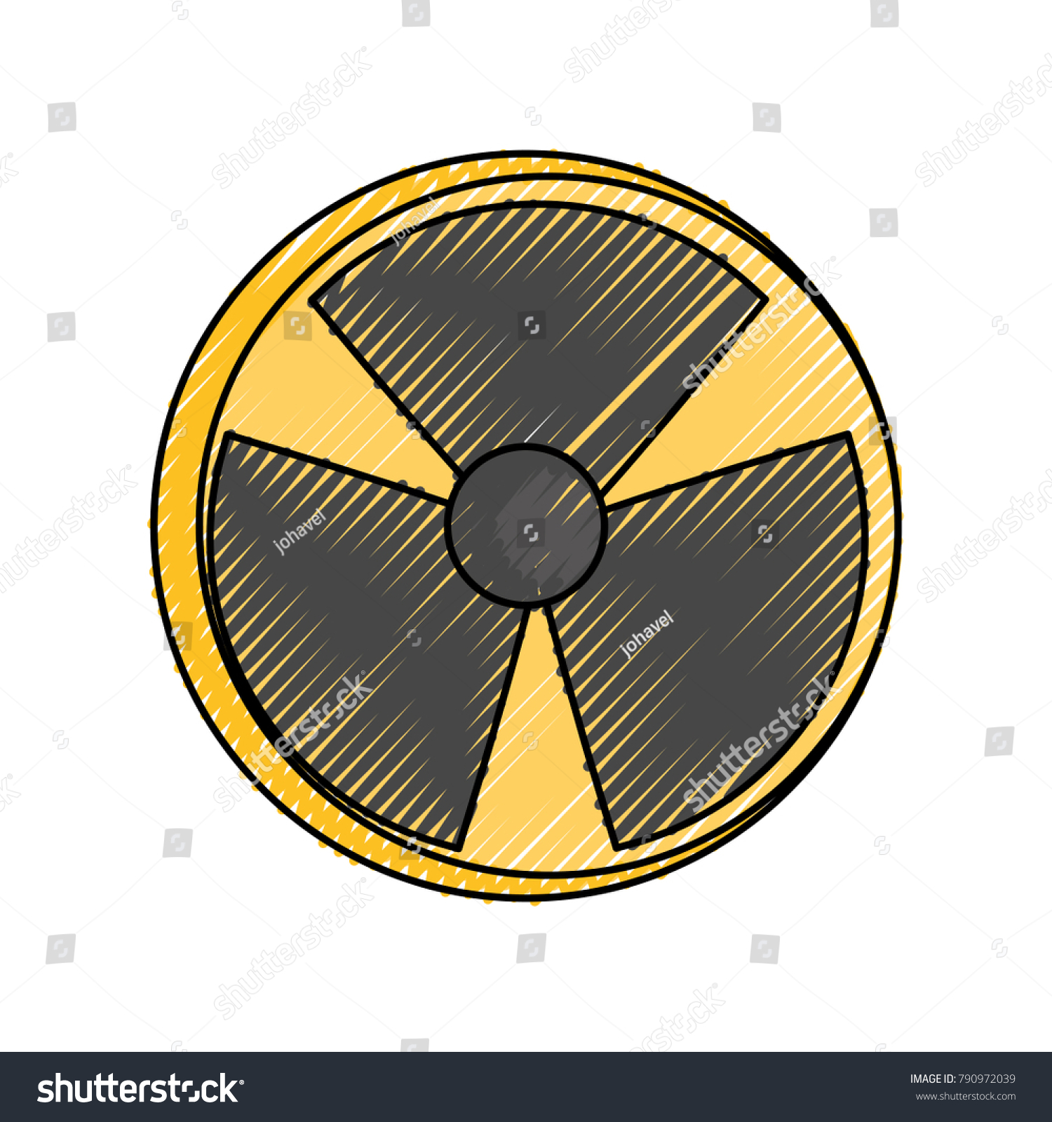 Nuclear Danger Symbol Cartoon Stock Vector (Royalty Free) 790972039 ...