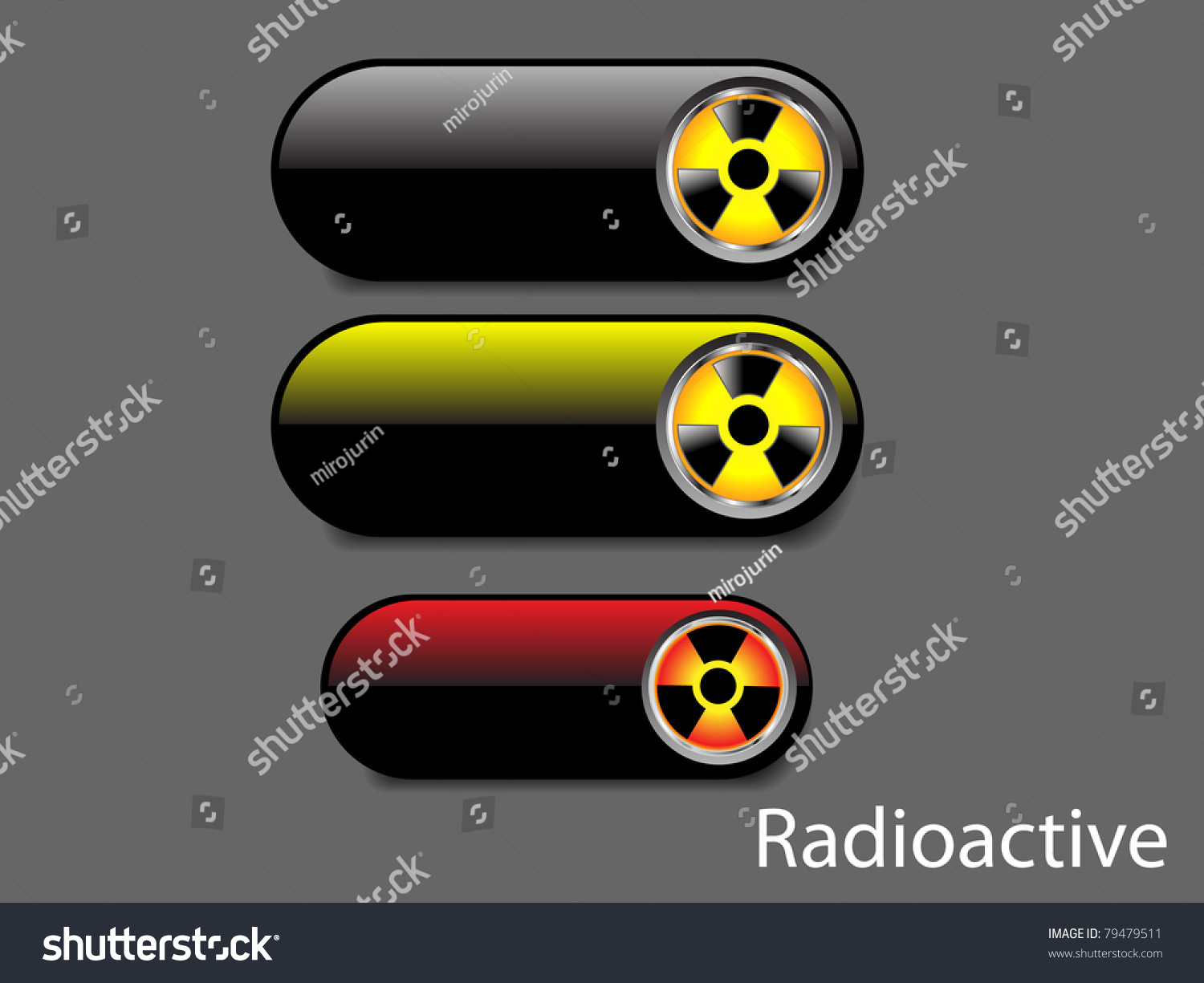 Nuclear Symbol Buttons Stock Vector (Royalty Free) 79479511 | Shutterstock