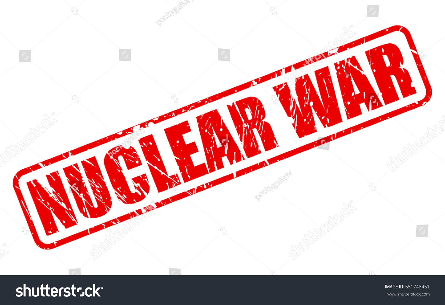 Nuclear War Stamp Text On White Stock Vector (Royalty Free) 551748451 ...