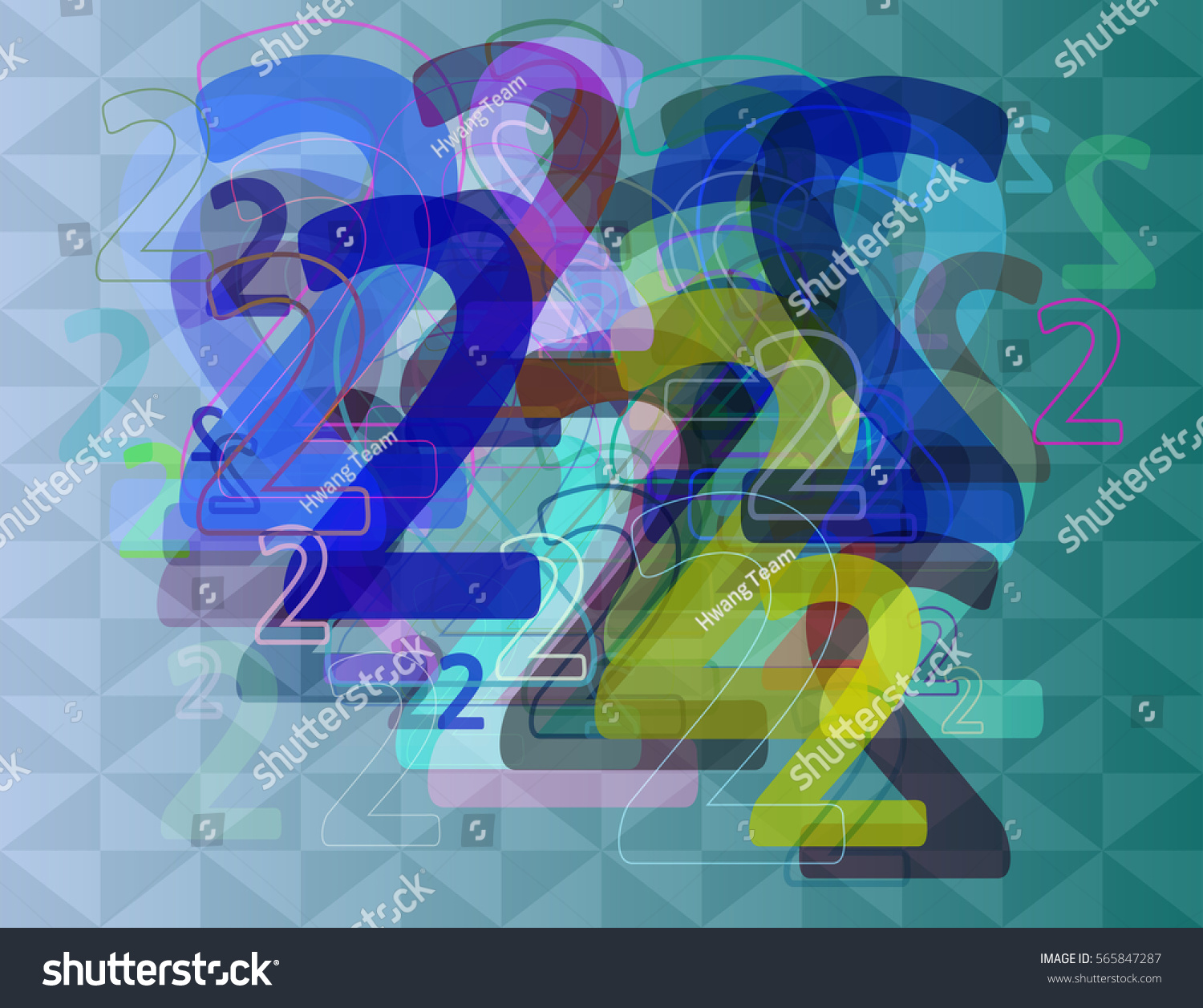 Number 2 Art Icon Stock Vector (Royalty Free) 565847287 | Shutterstock