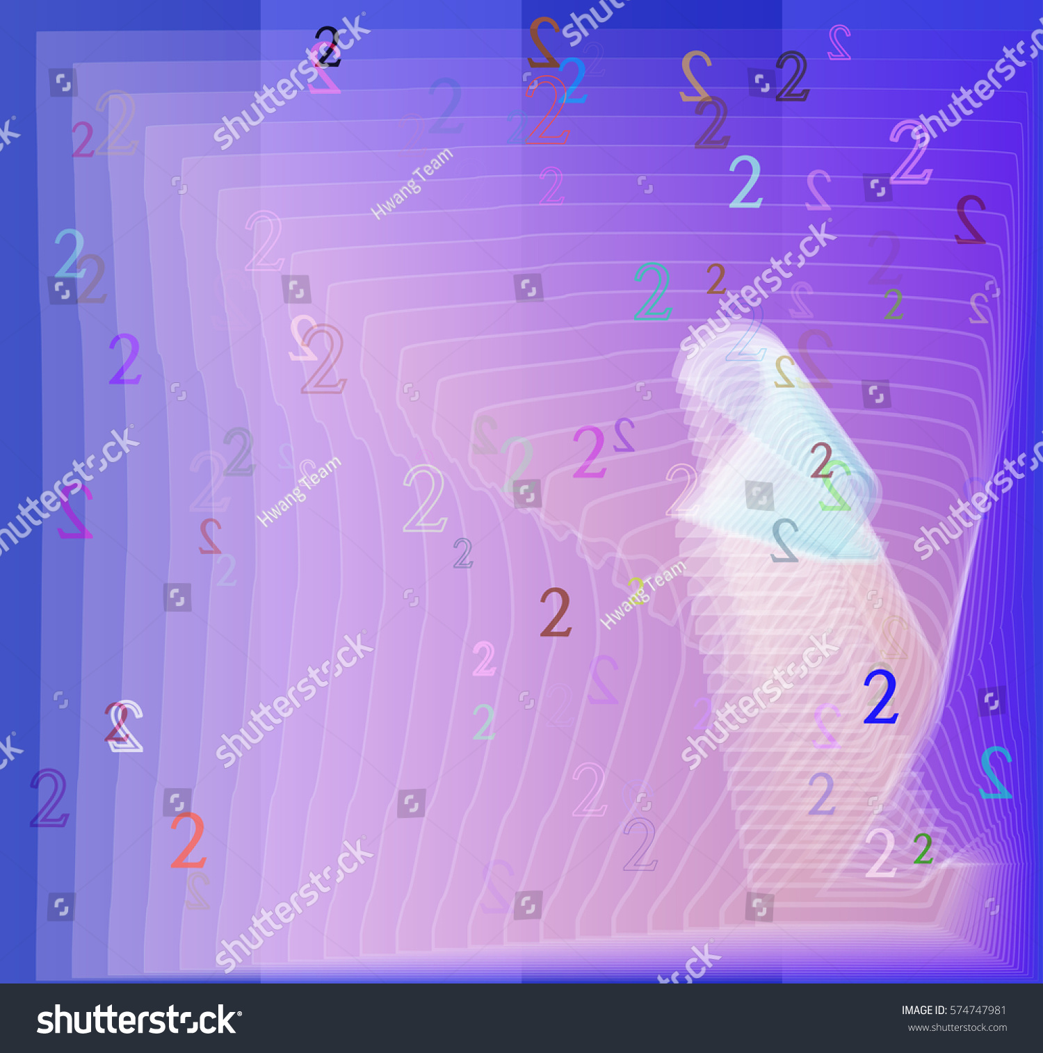 Number 2 Art Icon Stock Vector (Royalty Free) 574747981 | Shutterstock