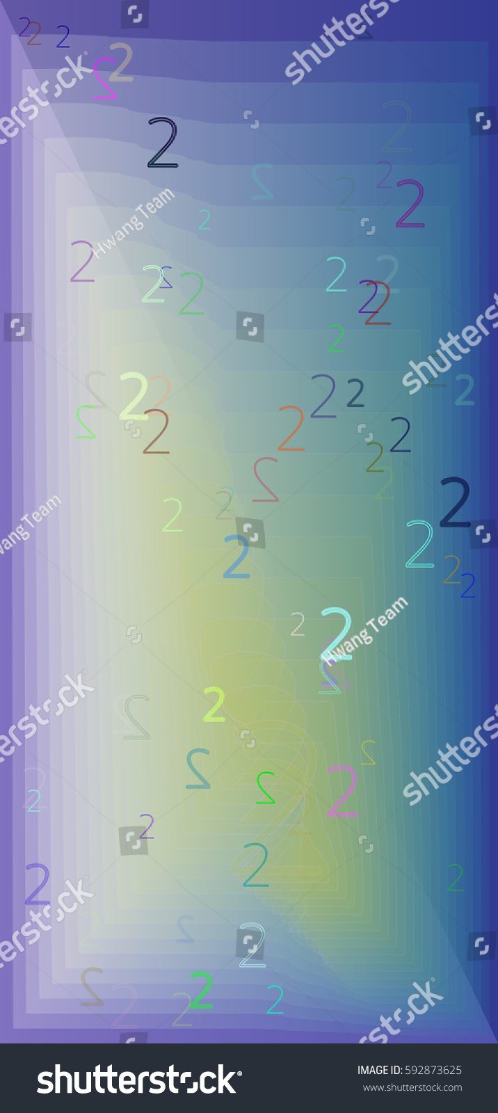 Number 2 Background Template 스톡 벡터(로열티 프리) 592873625 | Shutterstock