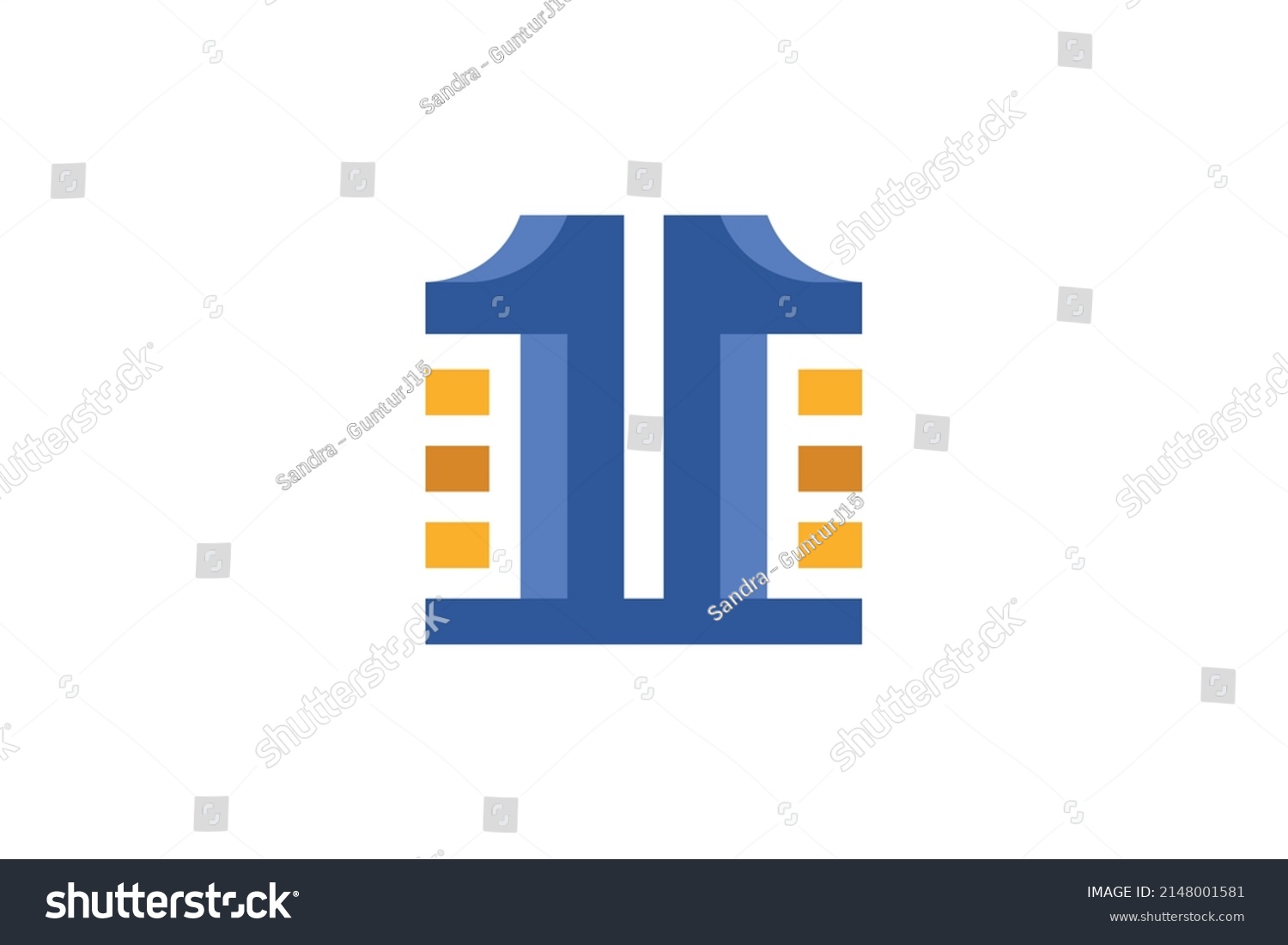 Number 1 Color Logo Vector Stock Vector (Royalty Free) 2148001581 ...