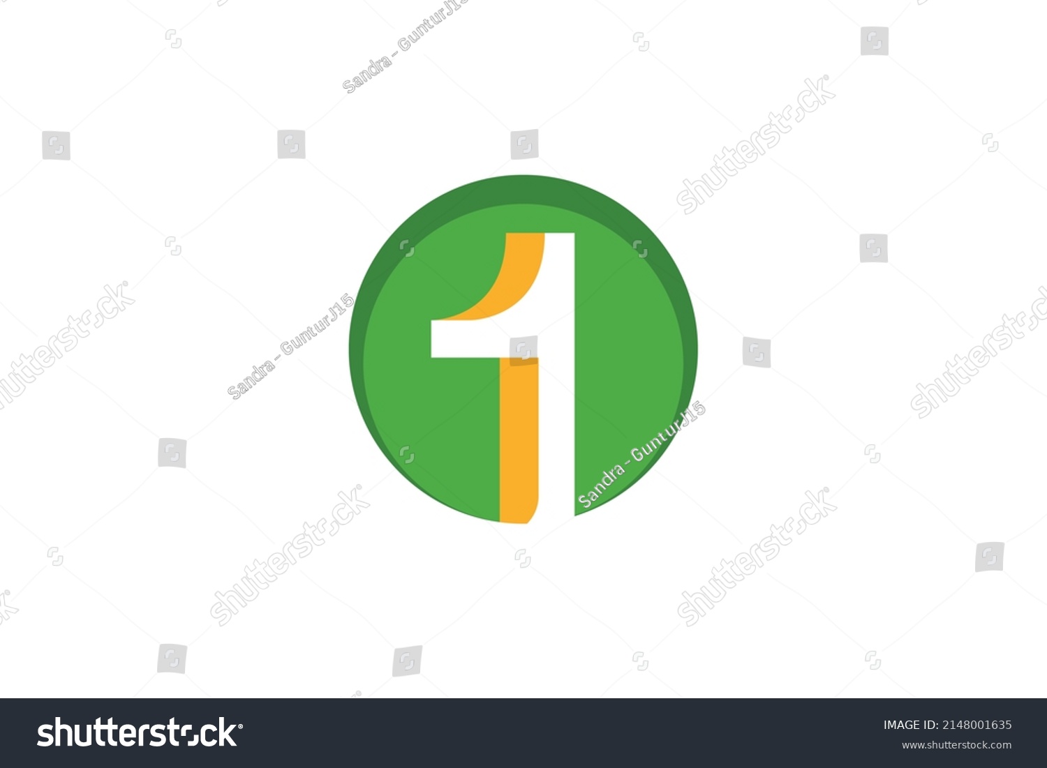 Number 1 Color Logo Vector Stock Vector (Royalty Free) 2148001635 ...