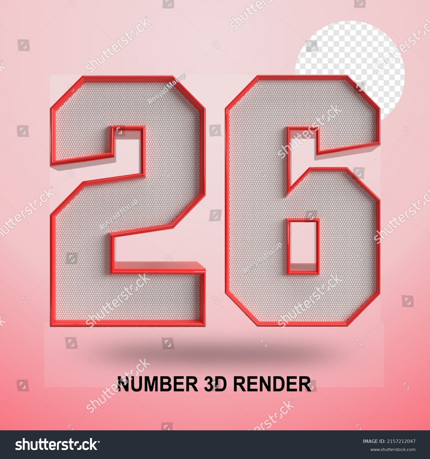 Number 3d Render Line Red Texture Stock Vector (Royalty Free ...
