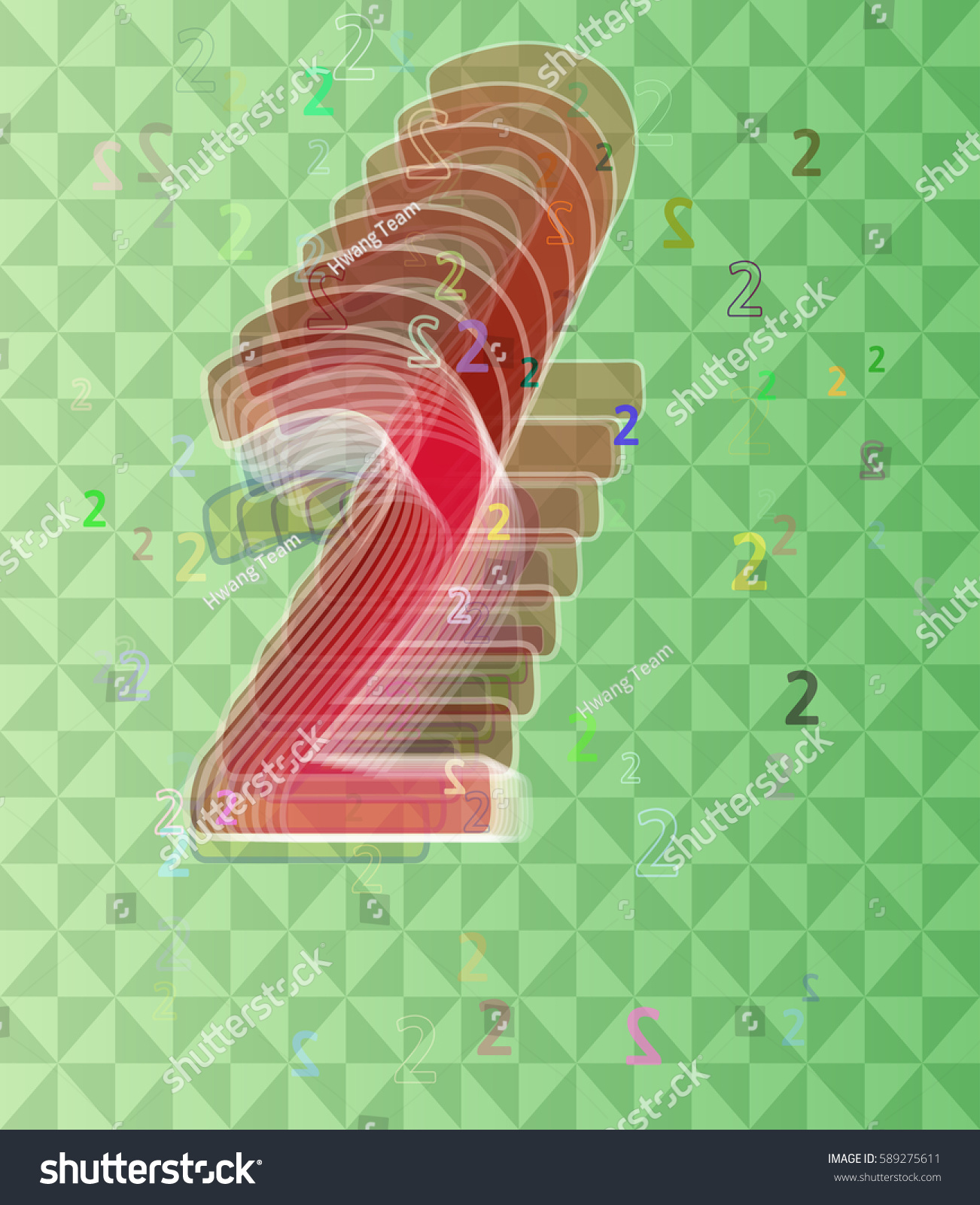 Number 2 Design Art Stock Vector (Royalty Free) 589275611 | Shutterstock
