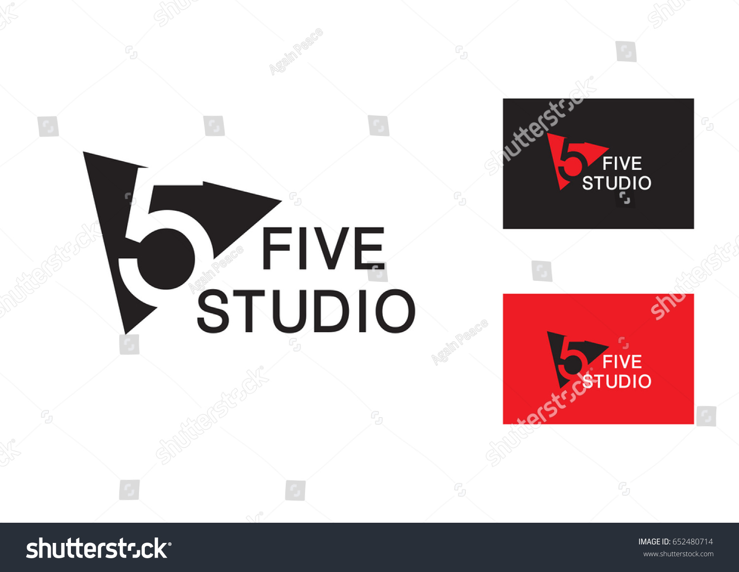 Number Five 5 Logo Design Icon Stock Vector (Royalty Free) 652480714