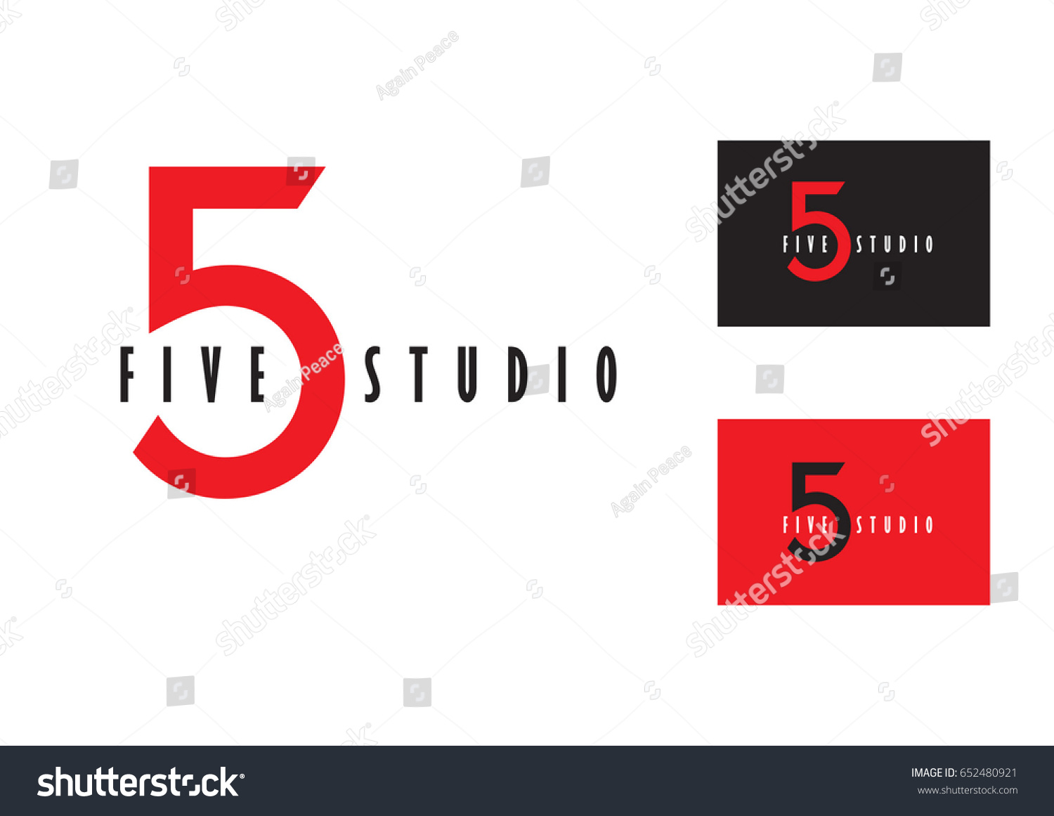 Number Five 5 Logo Design Icon: vector de stock (libre de regalías ...