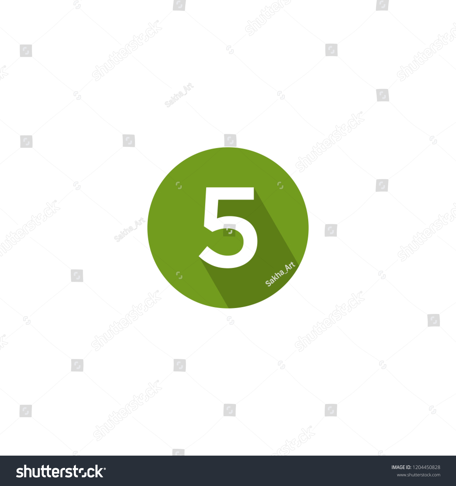 Number Five 5 Logo Template Design: vector de stock (libre de regalías ...
