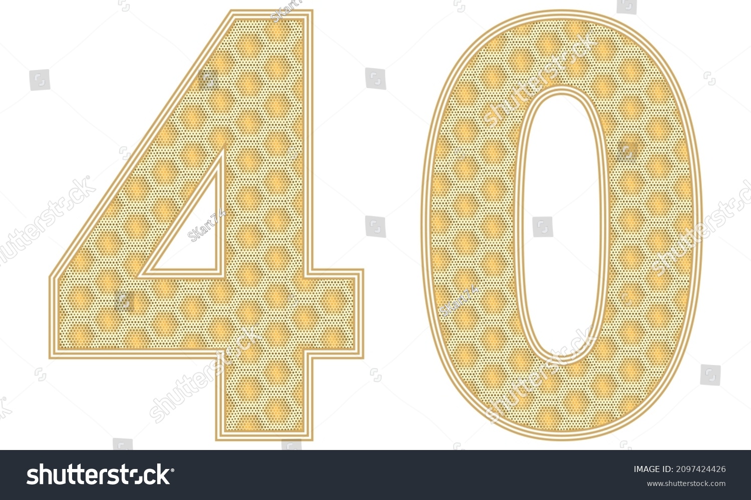 Number Forty Vector Illustration Number 40 Stock Vector (Royalty Free ... Number Forty Vector Illustration Number 40 Stock Vector (Royalty Free ...