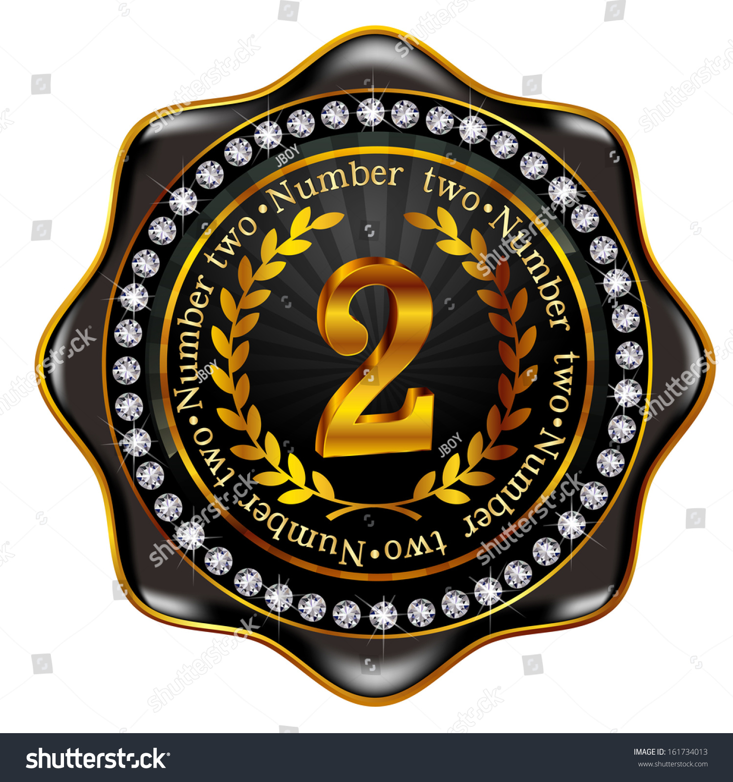Number Frame Medal Stock Vector (Royalty Free) 161734013 | Shutterstock