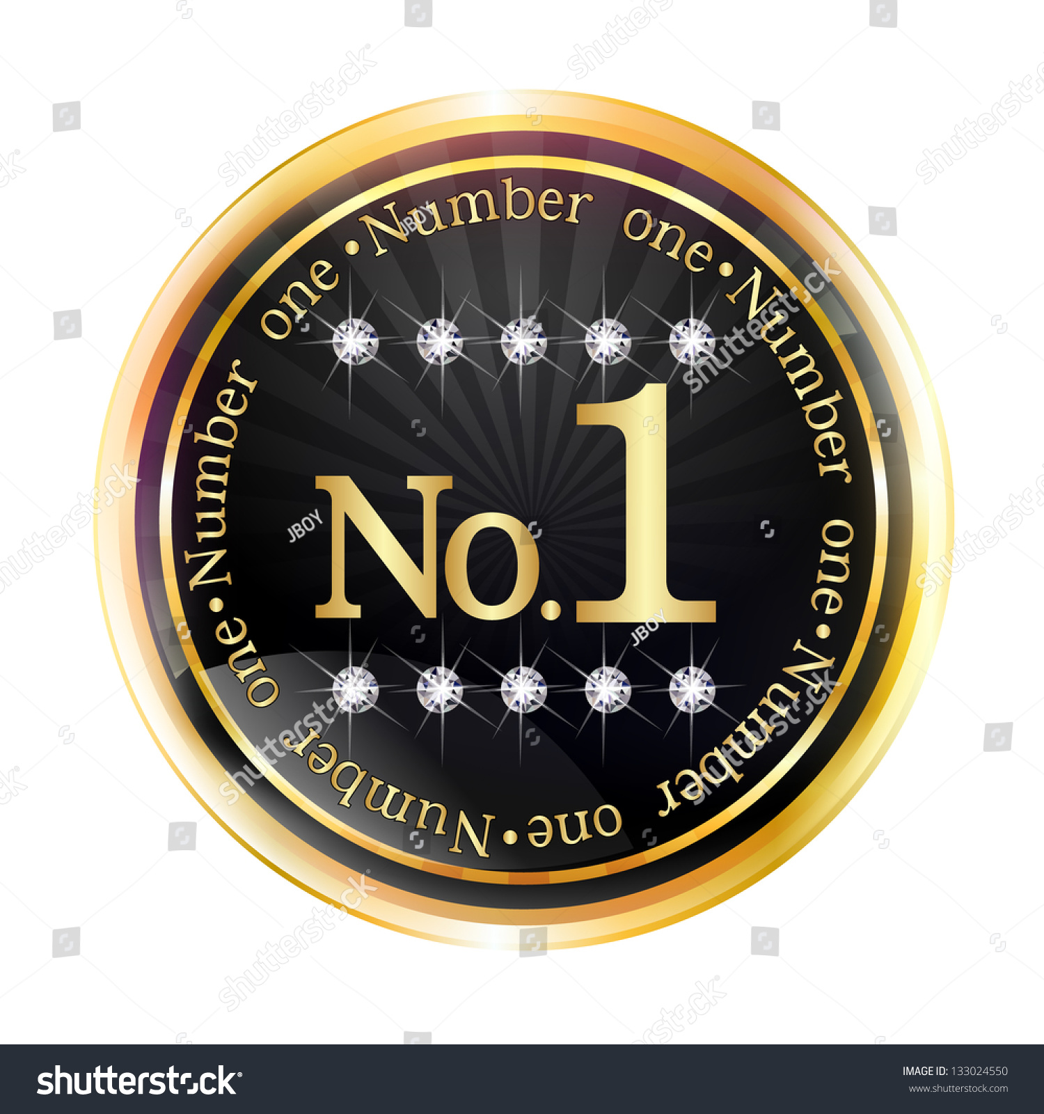 Number 1 Gold Frame Stock Vector (Royalty Free) 133024550 | Shutterstock