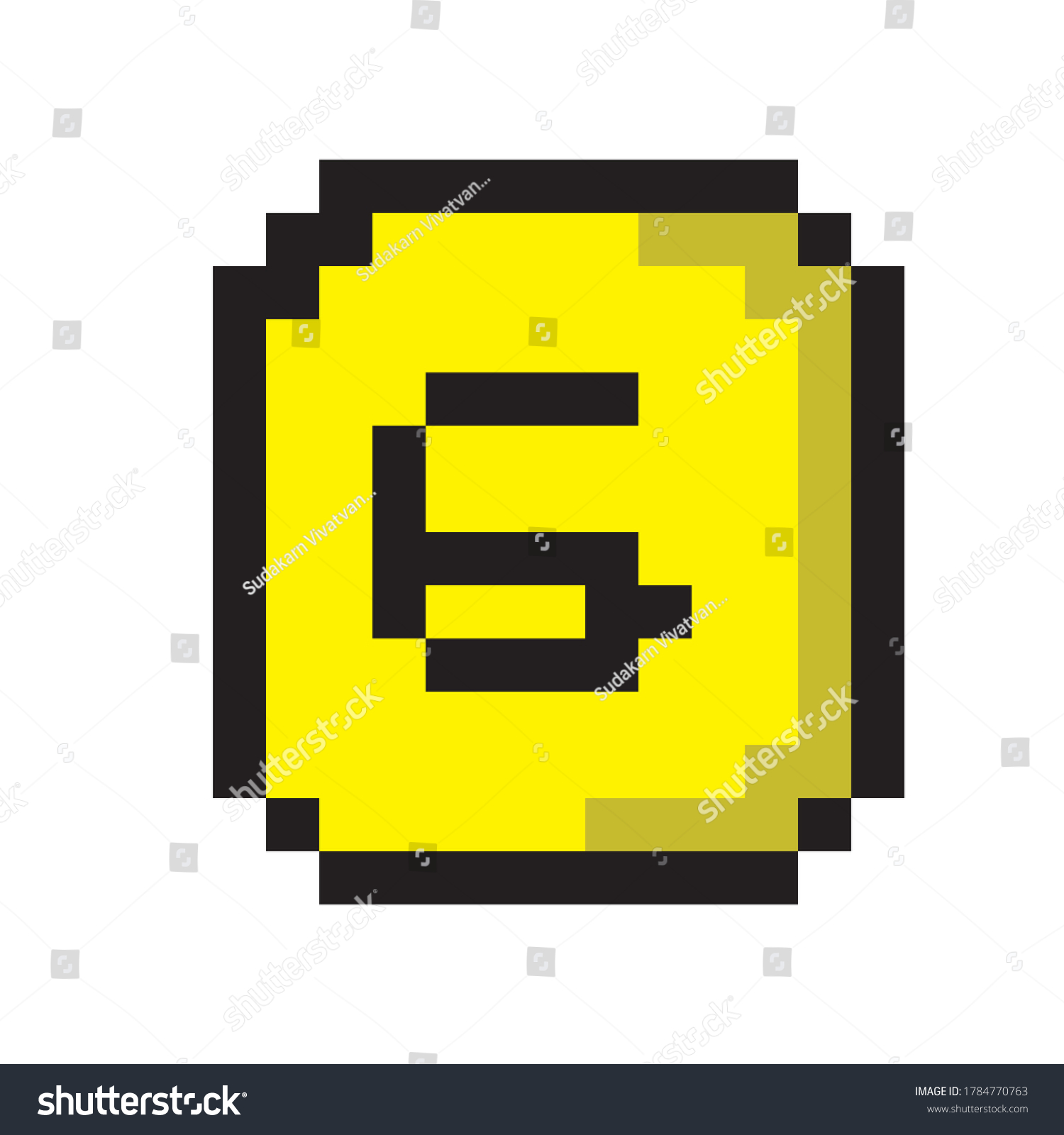 Number Icon Vector Pixel Art: เวกเตอร์สต็อก (ปลอดค่าลิขสิทธิ์ ...