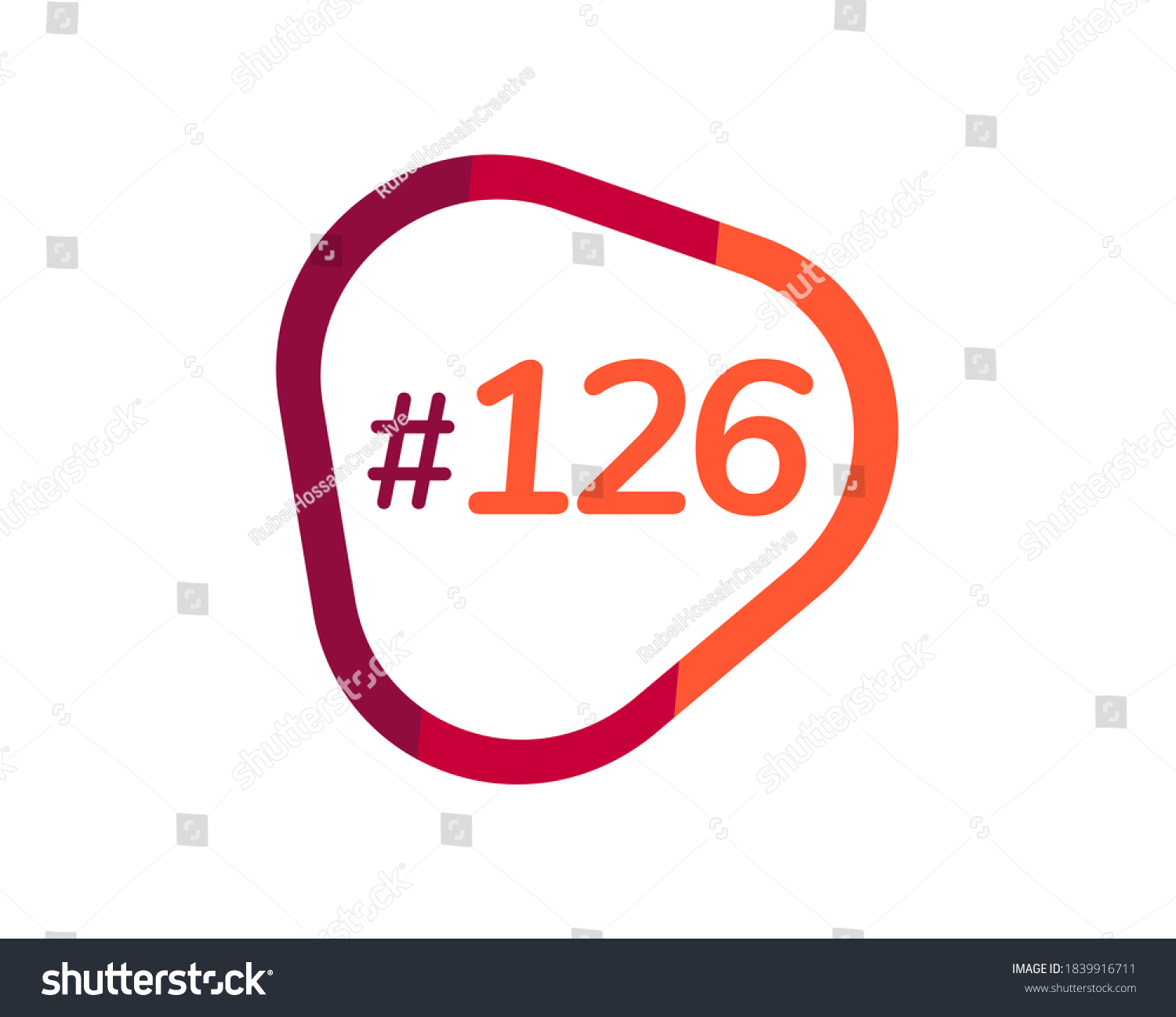 Diseño de imágenes número 126, 126: vector de stock (libre de regalías ...