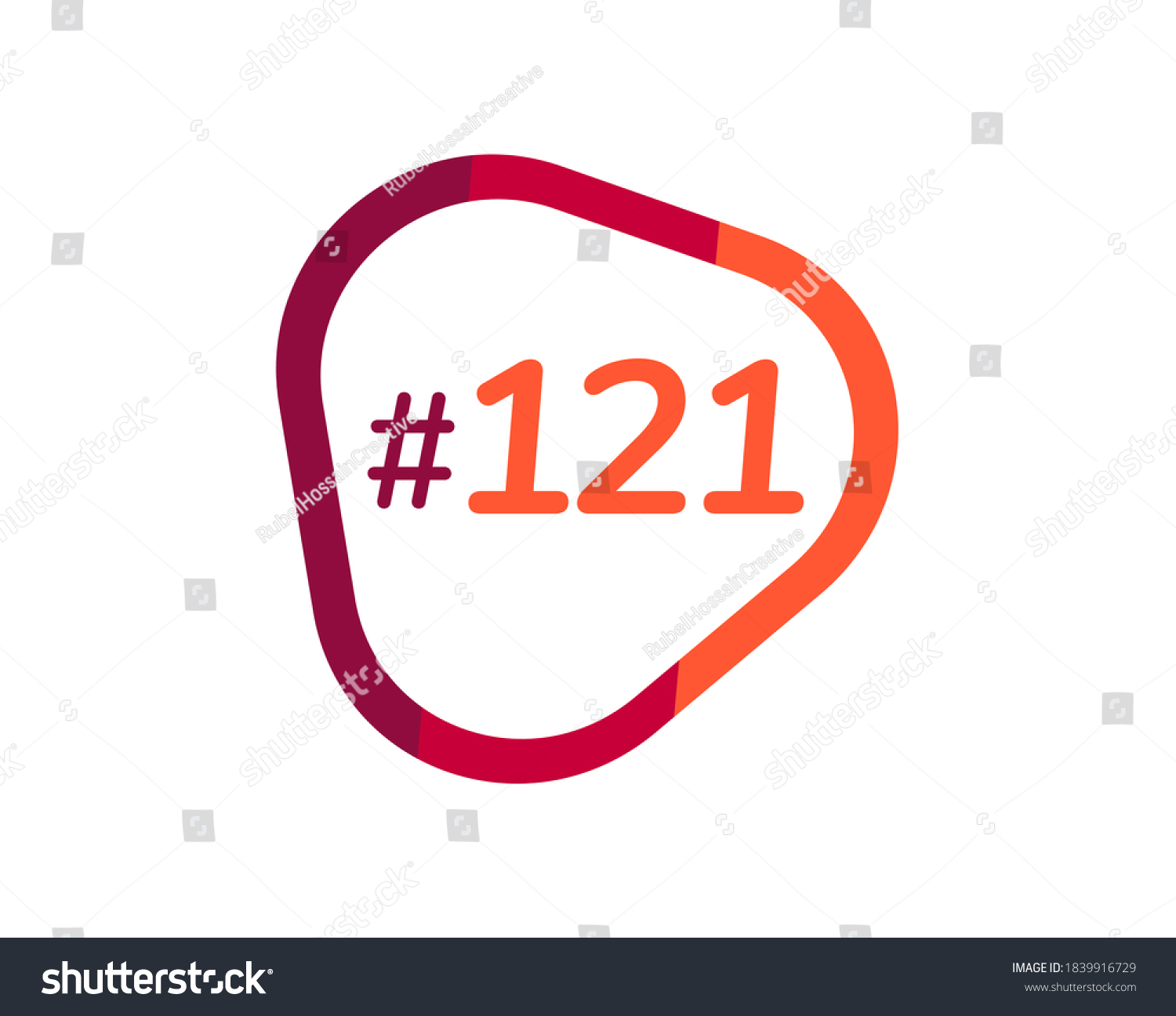 Vektor Stok Number 121 Image Design 121 Logos (Tanpa Royalti ...