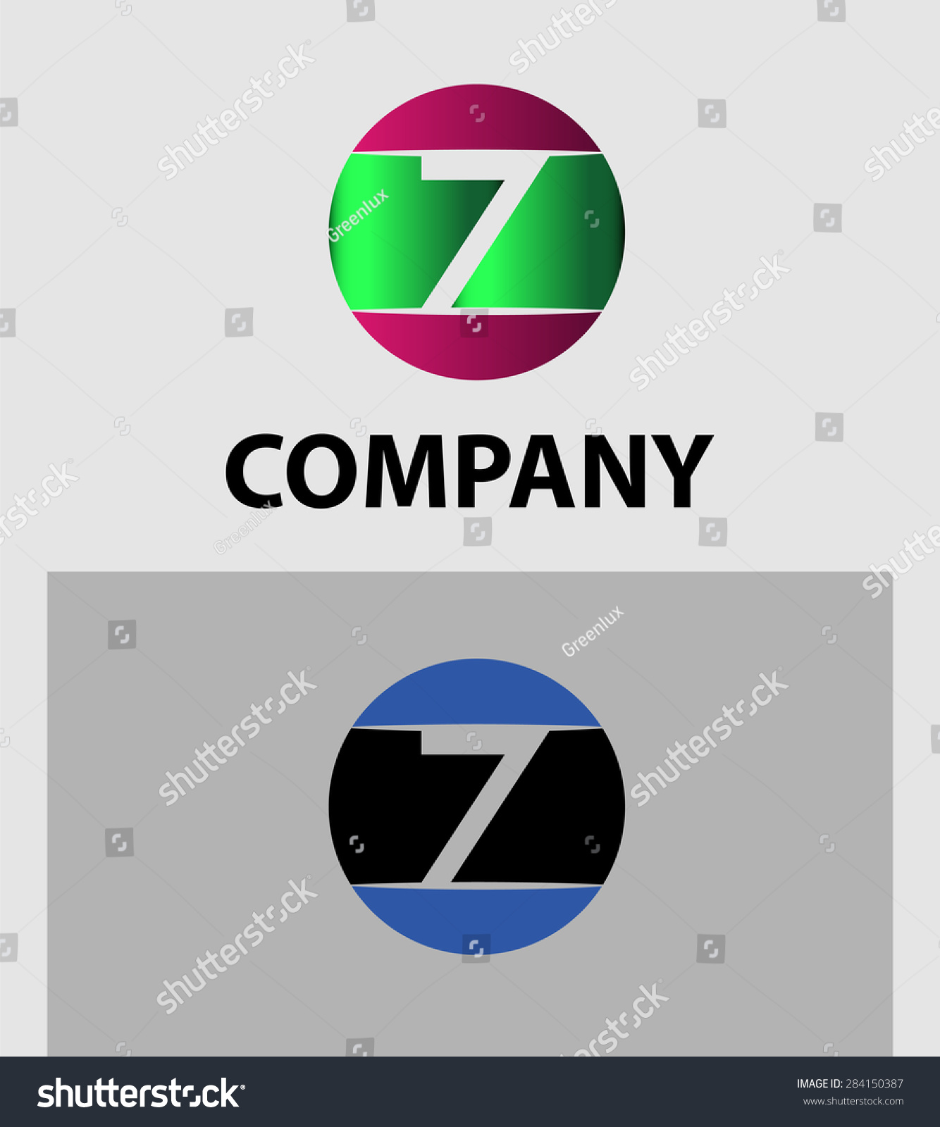 Number Logo Designnumber Five Logologo 7 Stock Vector (Royalty Free ...