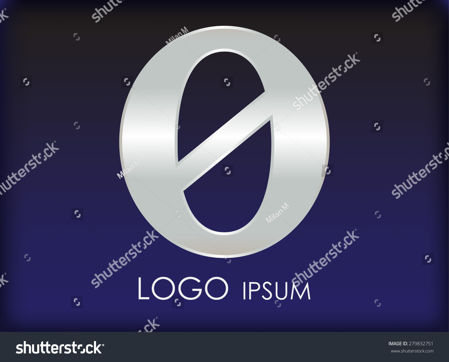 Number Logo Designnumber Zero Logologo 0 Stock Vector (Royalty Free ...