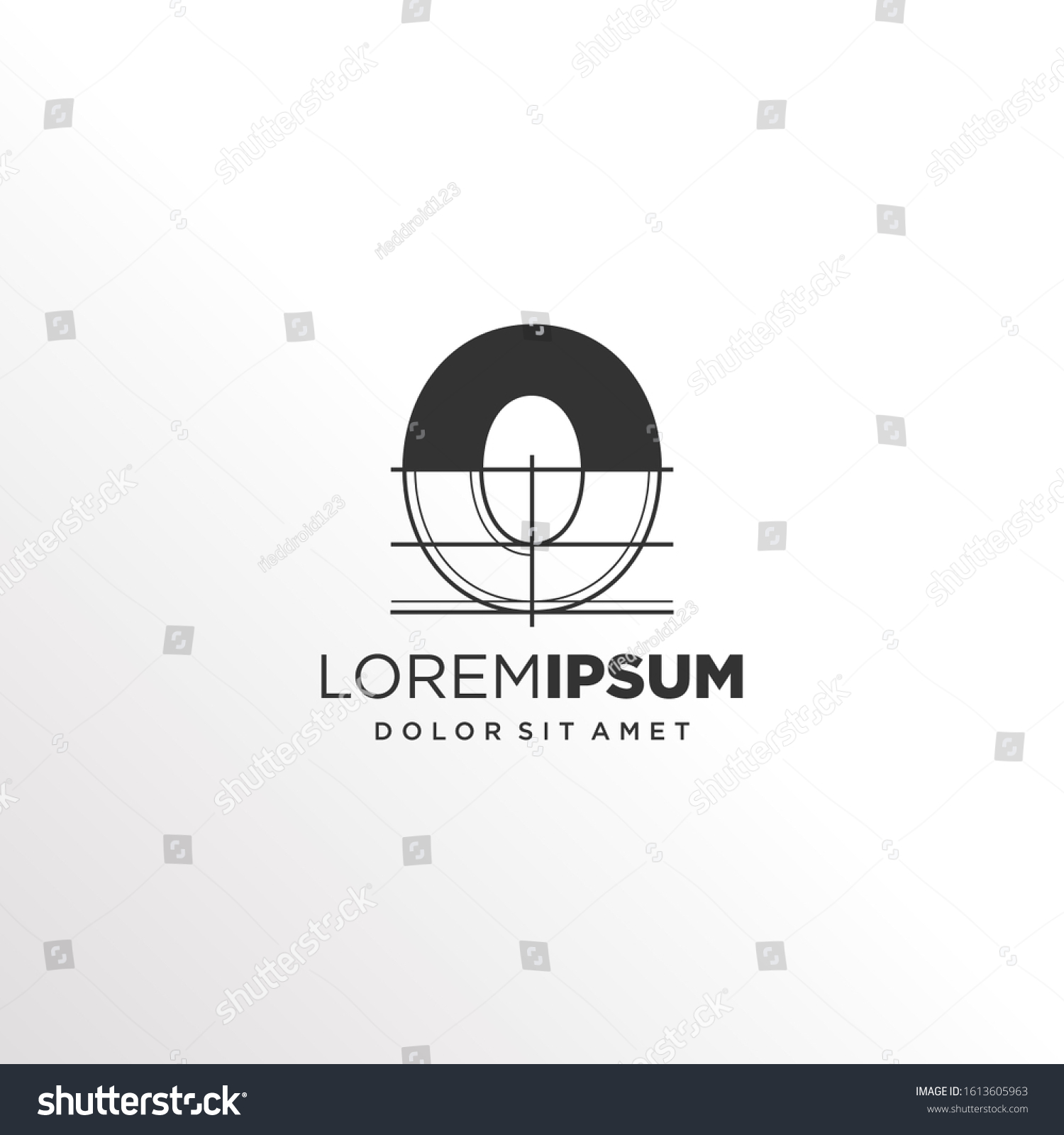 Number 0 Logo Design Architecture Element Stock Vector (Royalty Free ...