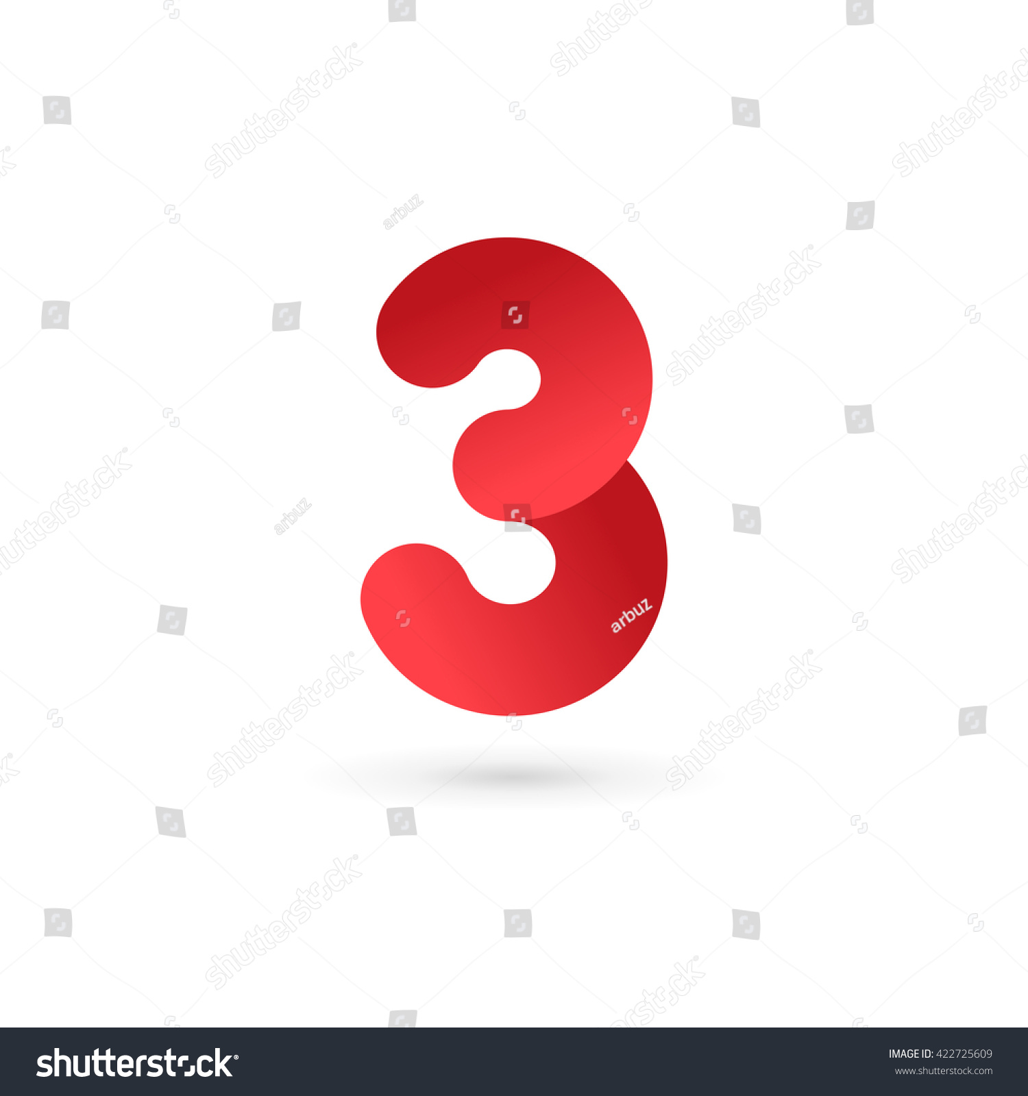 Number 3 Logo Icon Design Template: เวกเตอร์สต็อก (ปลอดค่าลิขสิทธิ์ ...