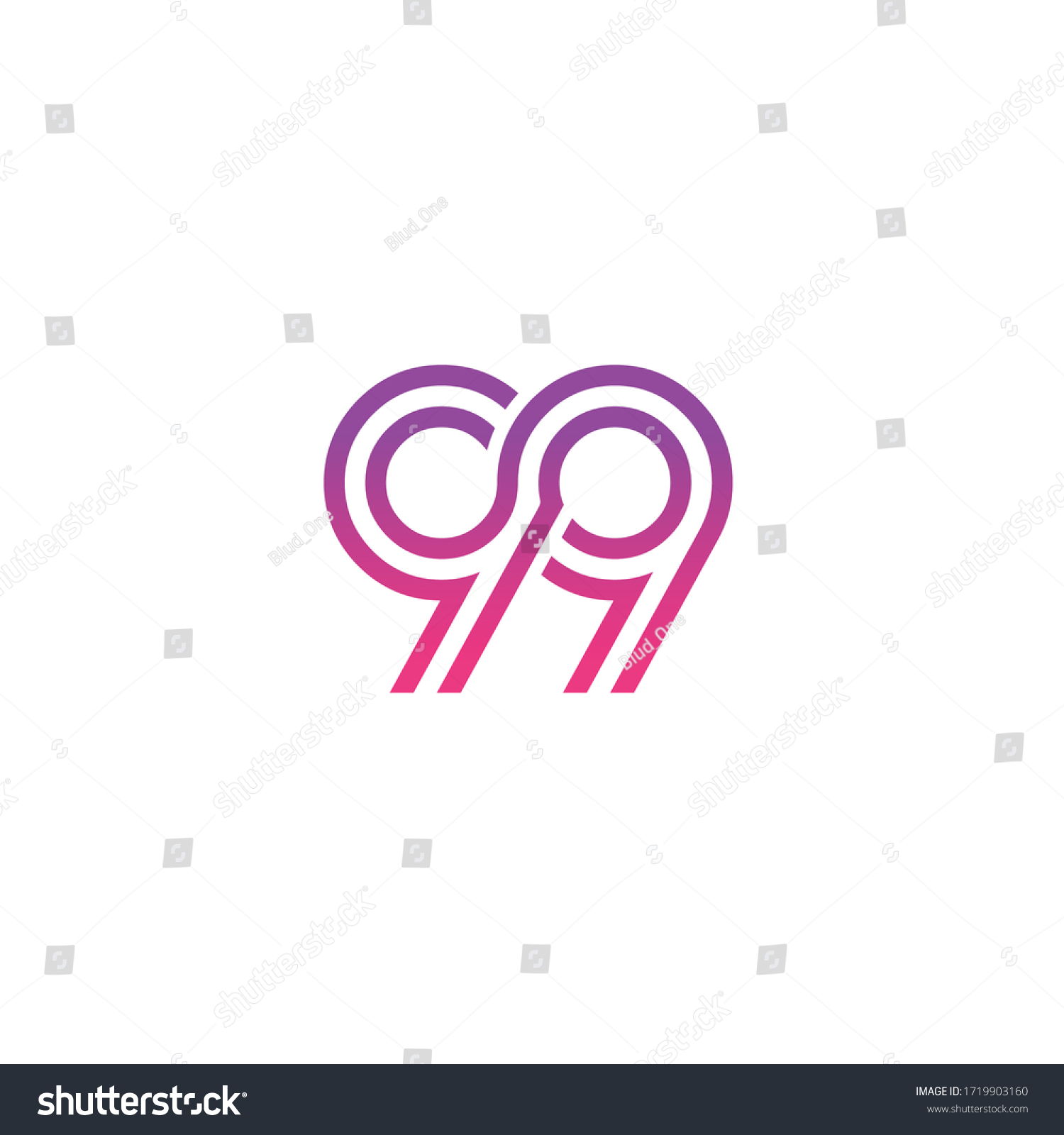 Number 99 Logo Icon Design Template Stock Vector (Royalty Free ...