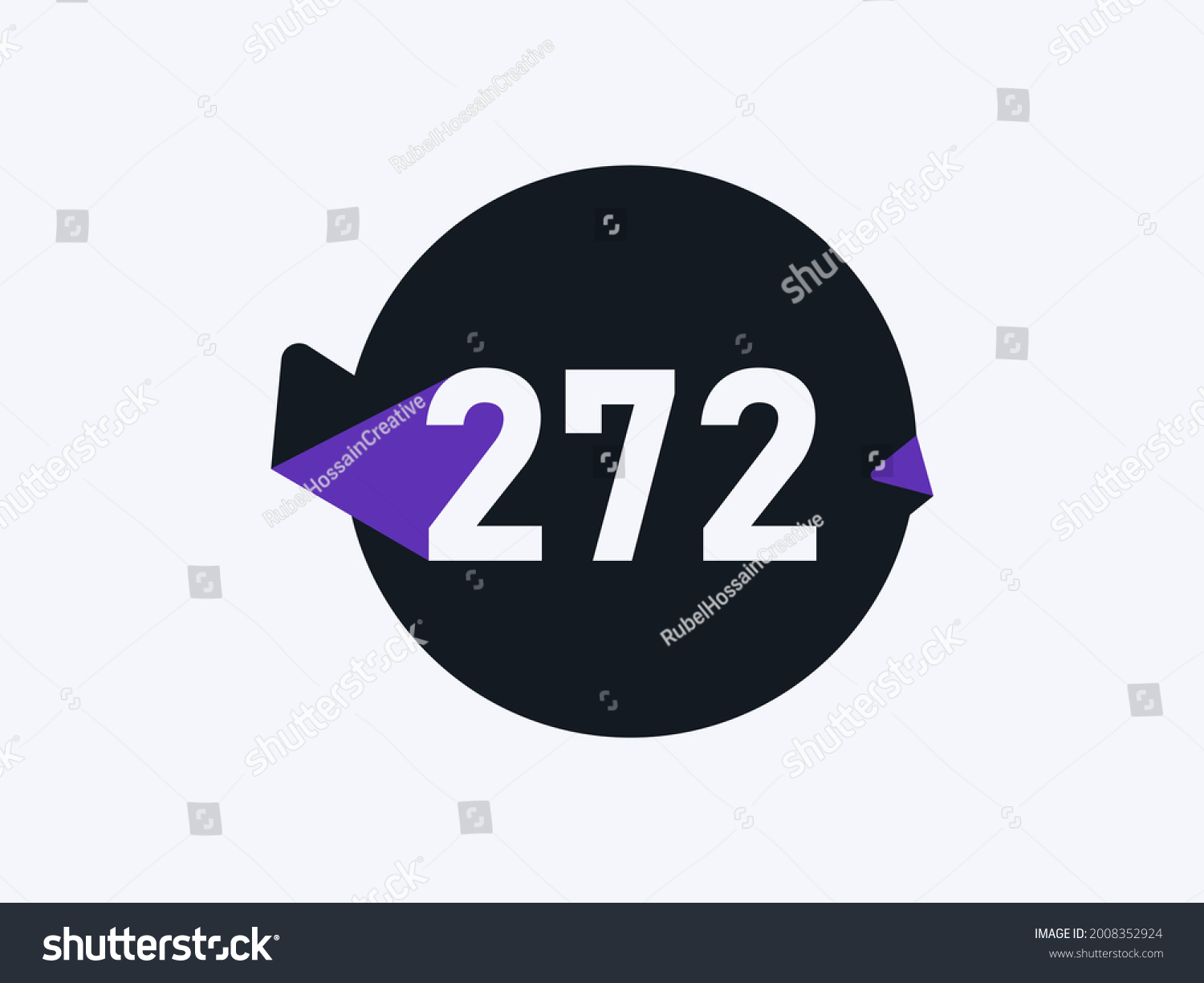 Number 272 Logo Icon Design Vector Stock Vector (Royalty Free ...
