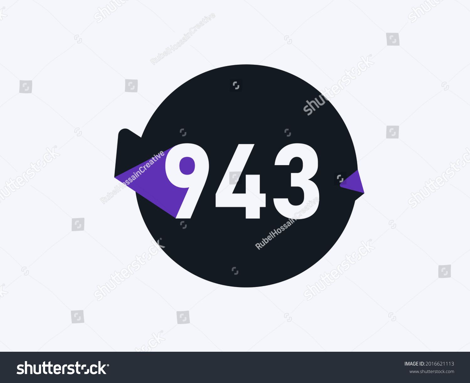 Number 943 Logo Icon Design Vector Stock Vector (Royalty Free ...
