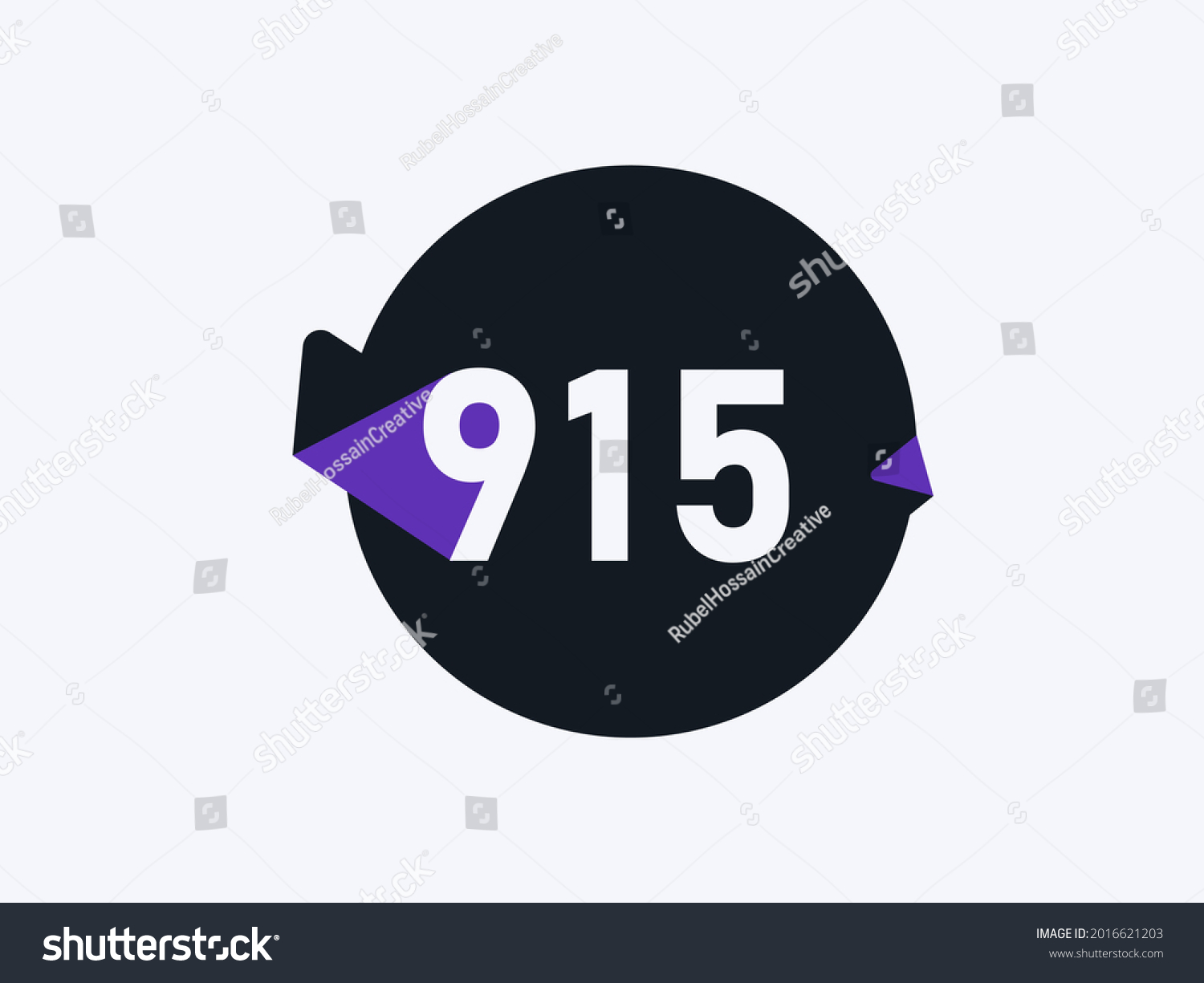 Number 915 Logo Icon Design Vector Stock Vector (Royalty Free ...
