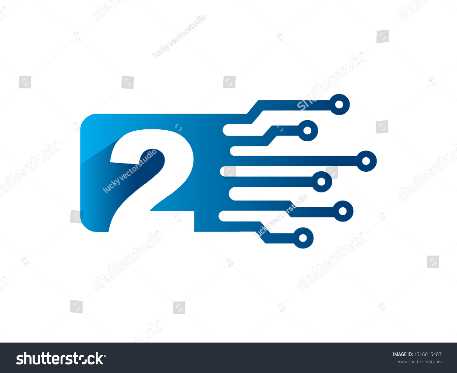 Number 2 Logo Symbol Template Design Stock Vector (Royalty Free ...