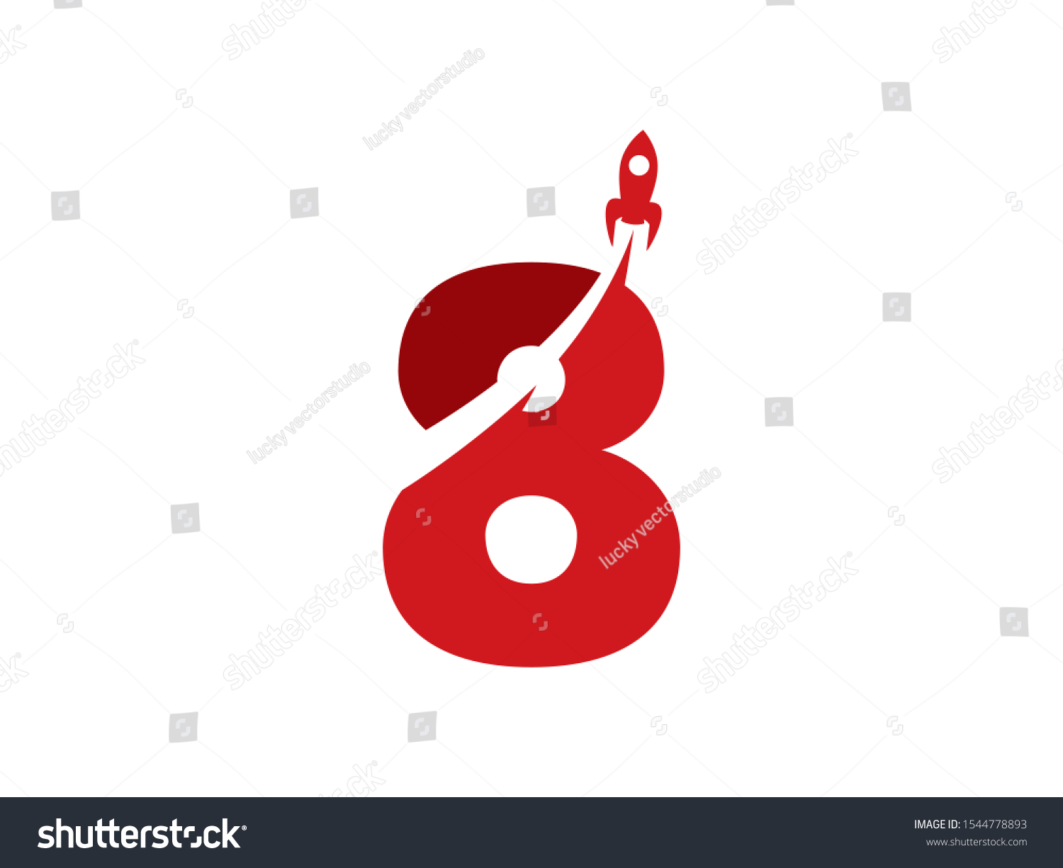 Number 8 Logo Symbol Template Design Stock Vector (Royalty Free ...
