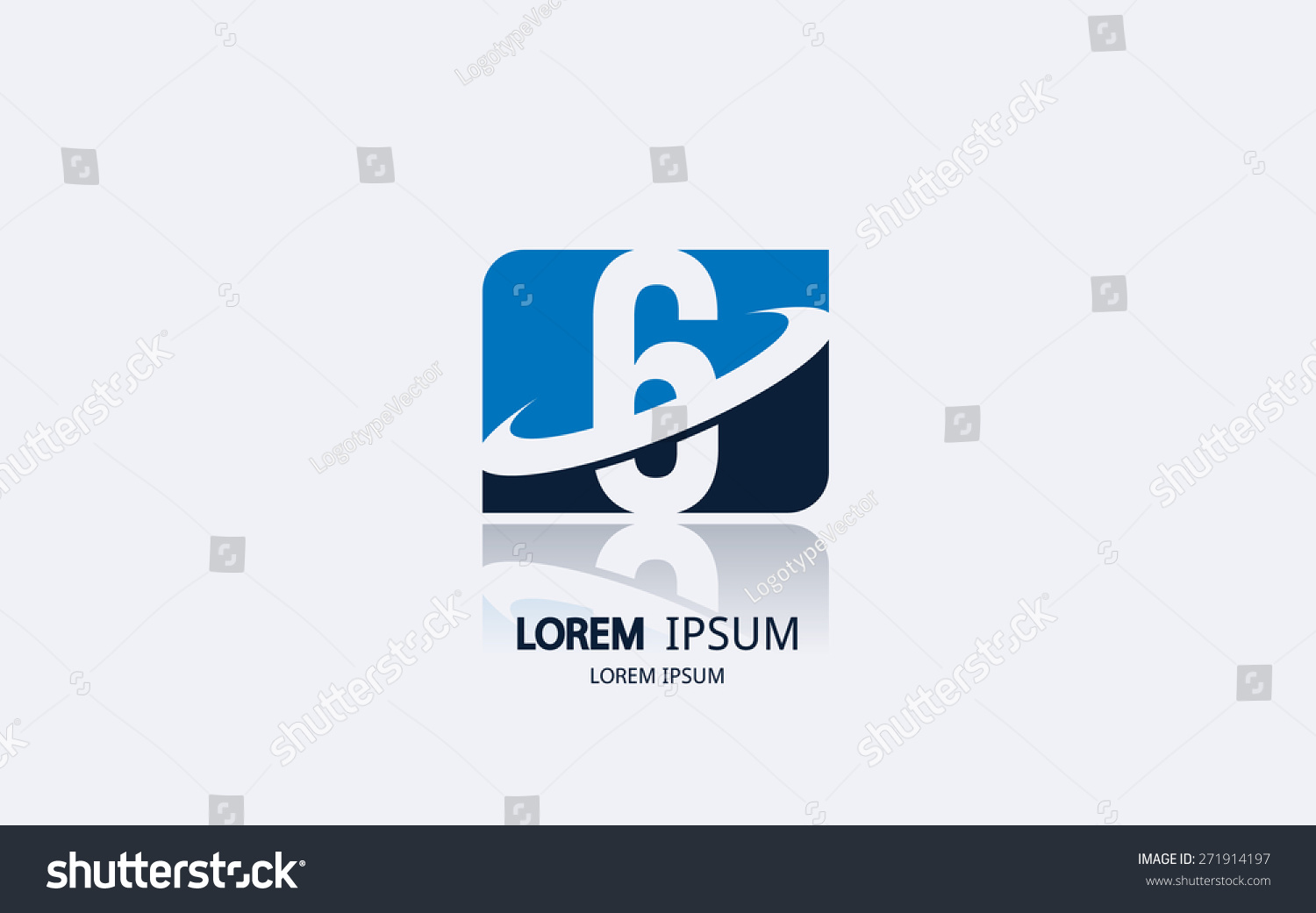 Number 6 Logo Vector Logotype Design Stock Vector (Royalty Free ...