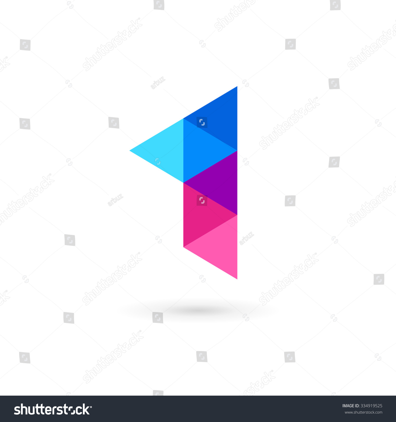 Nummer eins 1 Logo-Symbol-Design-Vorlagenelemente: Stock-Vektorgrafik ...