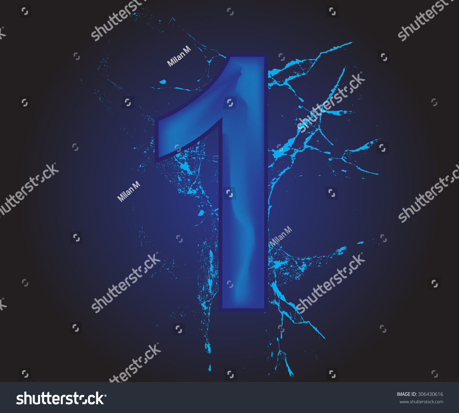 Number One Iconlogo 1 Vector Illustration Stock Vector (Royalty Free ...