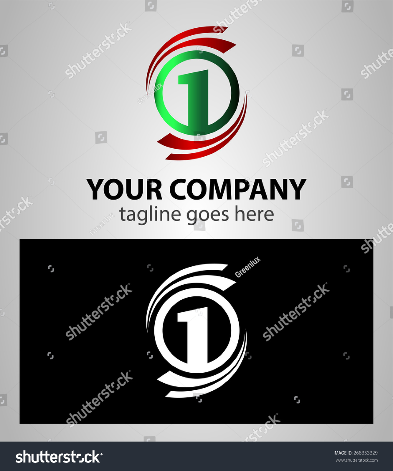 Number One 1 Logo Icon Template: เวกเตอร์สต็อก (ปลอดค่าลิขสิทธิ์) 268353329