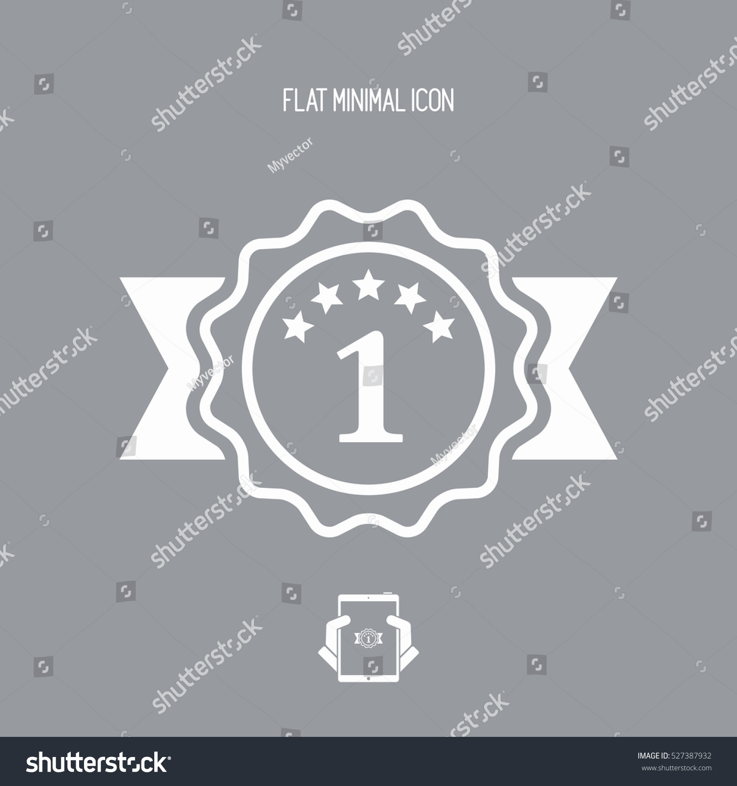 Number One Symbol Icon Stock Vector (Royalty Free) 527387932 | Shutterstock