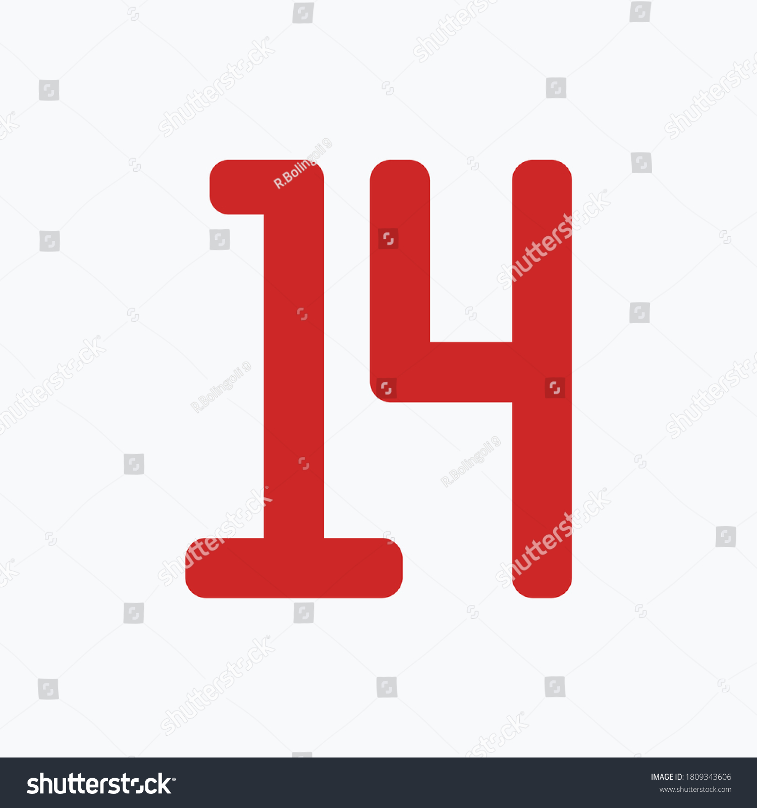 Number Set Design Wih White Background: เวกเตอร์สต็อก (ปลอดค่าลิขสิทธิ์ ...