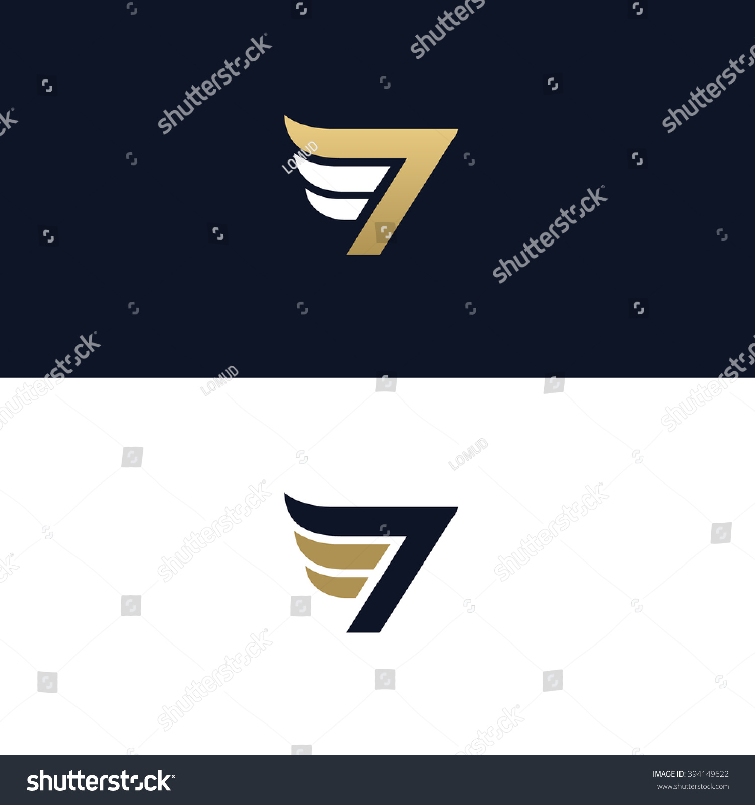 Vektor Stok Number Seven Logo Template Wings Design (Tanpa Royalti ... Vektor Stok Number Seven Logo Template Wings Design (Tanpa Royalti ...