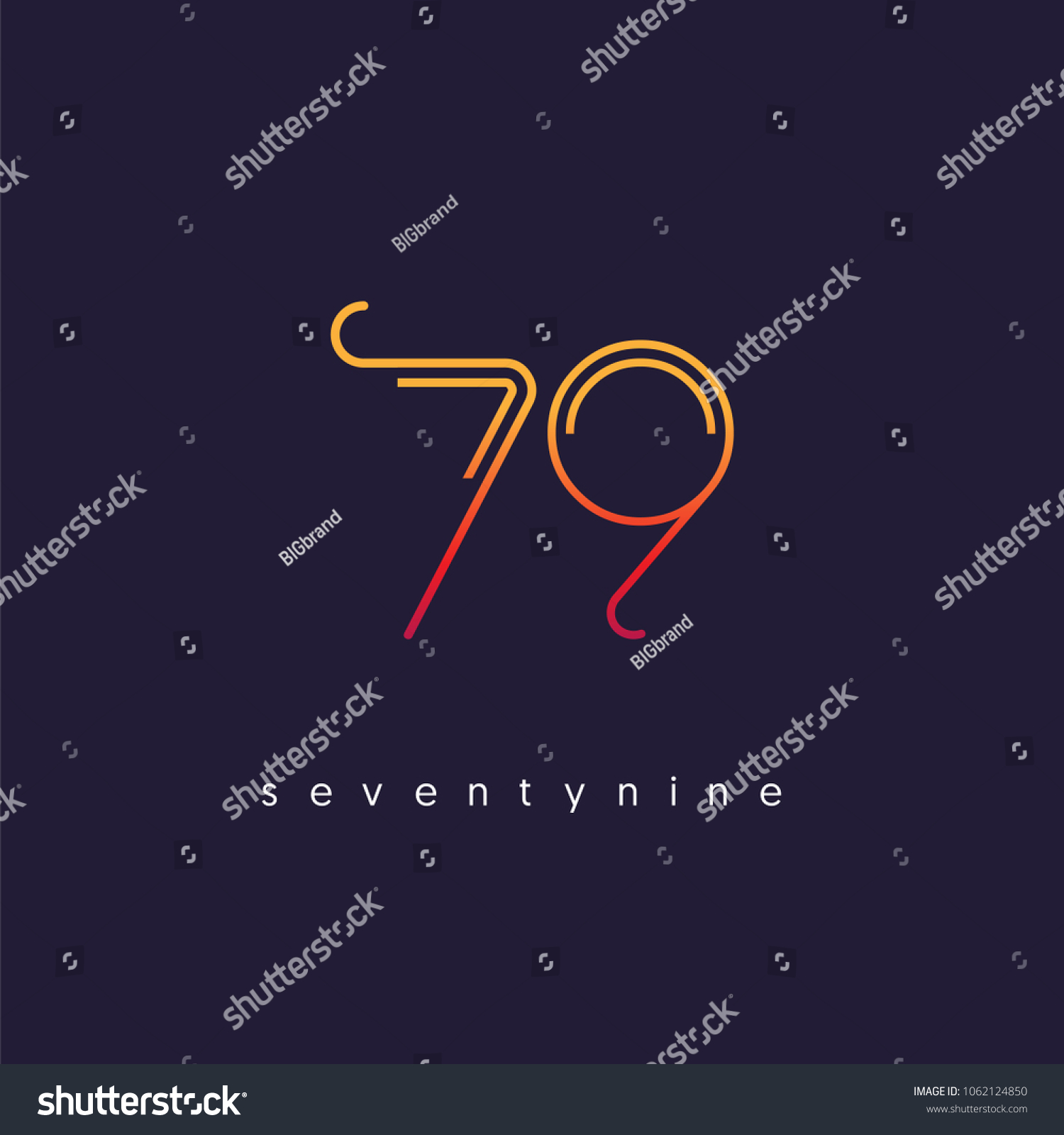 Number Seventy Nine Digit 79 Logo Stock Vector (Royalty Free ... Number Seventy Nine Digit 79 Logo Stock Vector (Royalty Free ...