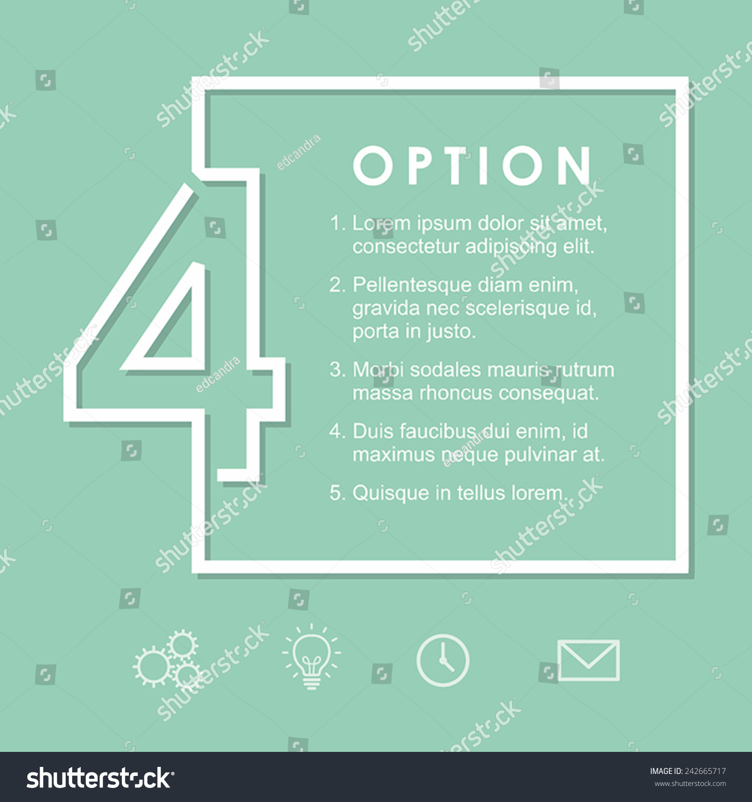 Number Sign Icon Vector Framebackground Template Stock Vector (Royalty ...
