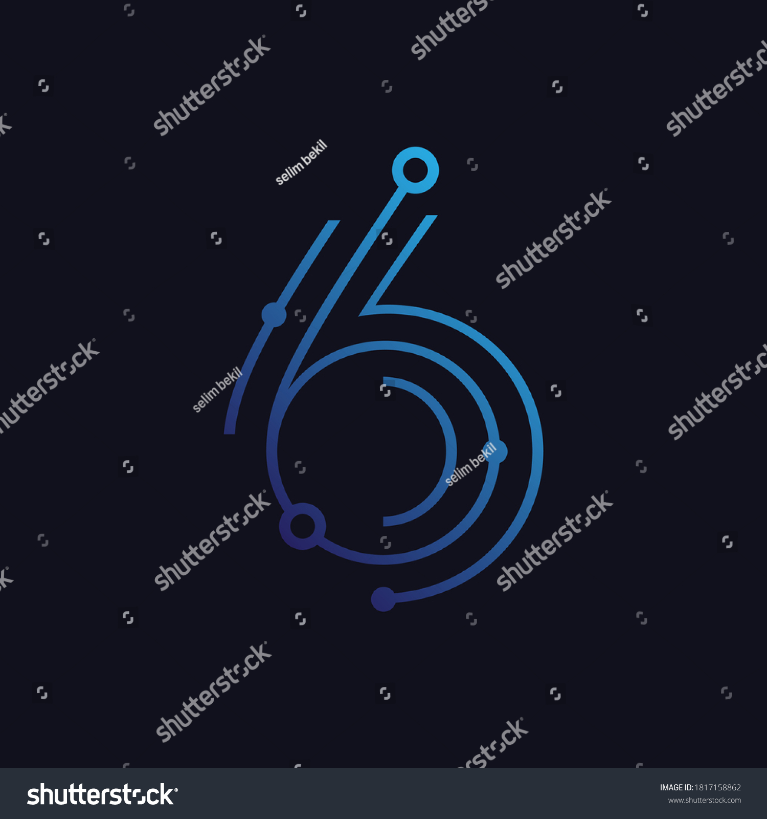 12 281 Number 6 Logo Design Stock Vectors Images Vector Art