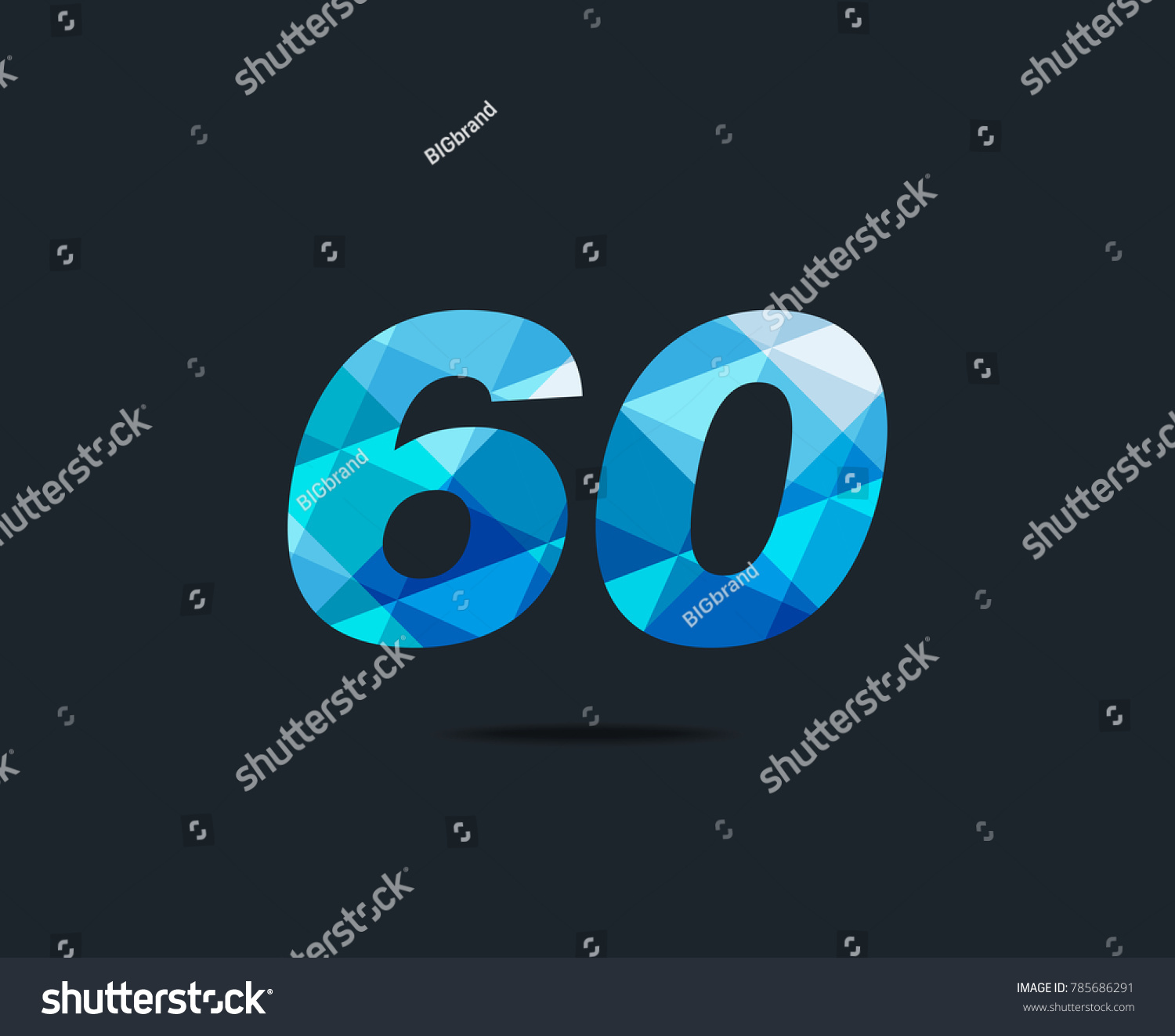 Number Sixty 60 Logo Icon Filled: เวกเตอร์สต็อก (ปลอดค่าลิขสิทธิ์ ...