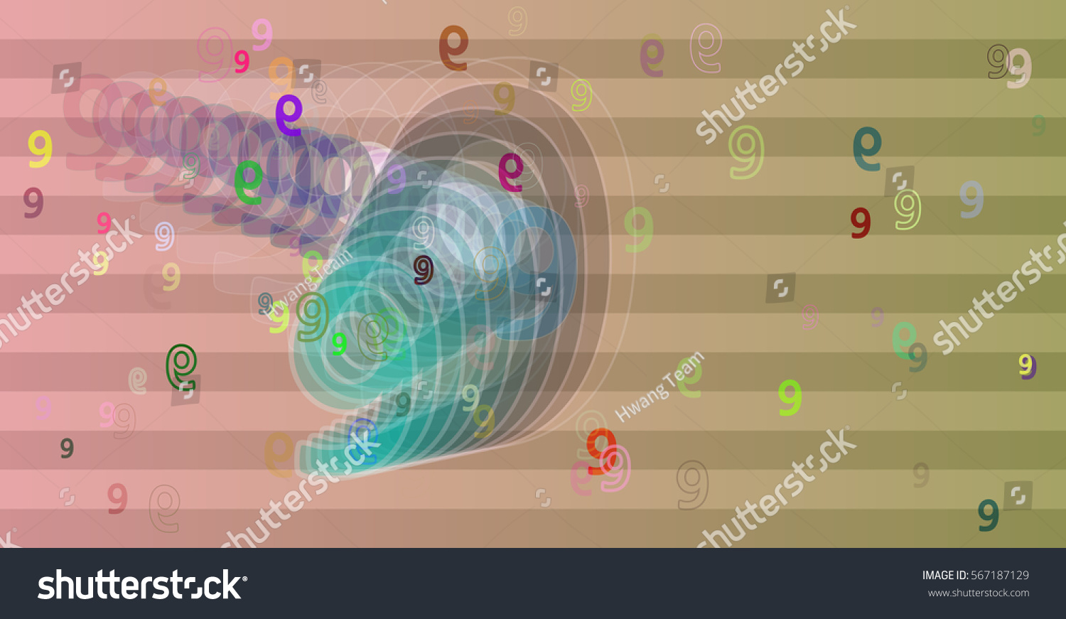 Number 9 Template Art Stock Vector (Royalty Free) 567187129 | Shutterstock