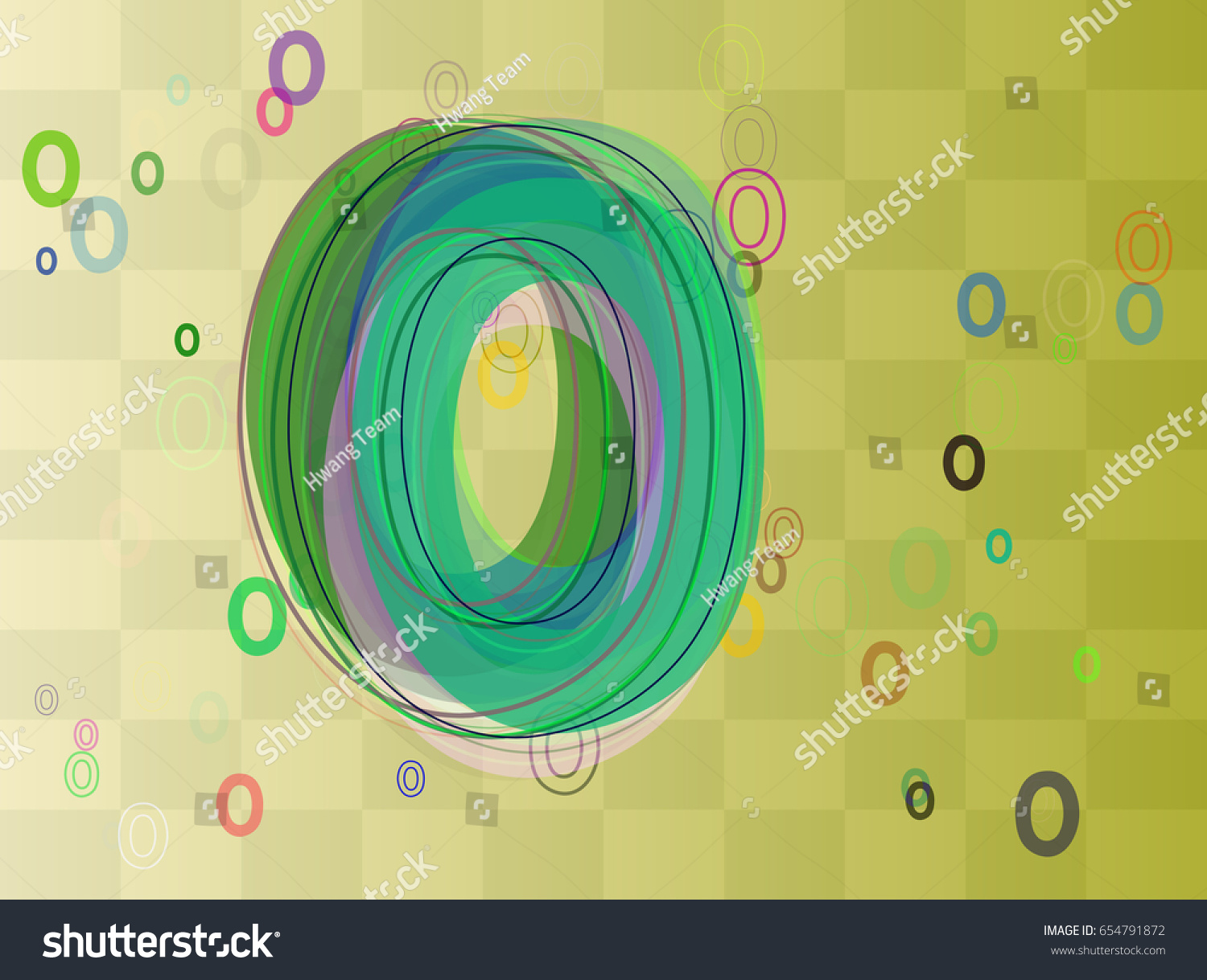 Number 0 Template Art: vector de stock (libre de regalías) 654791872 ...