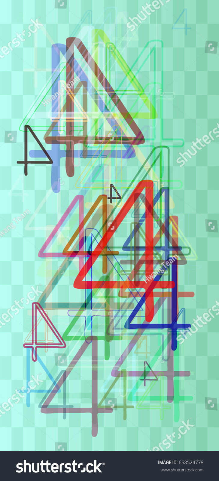 Number 4 Template Idea Stock Vector (Royalty Free) 658524778