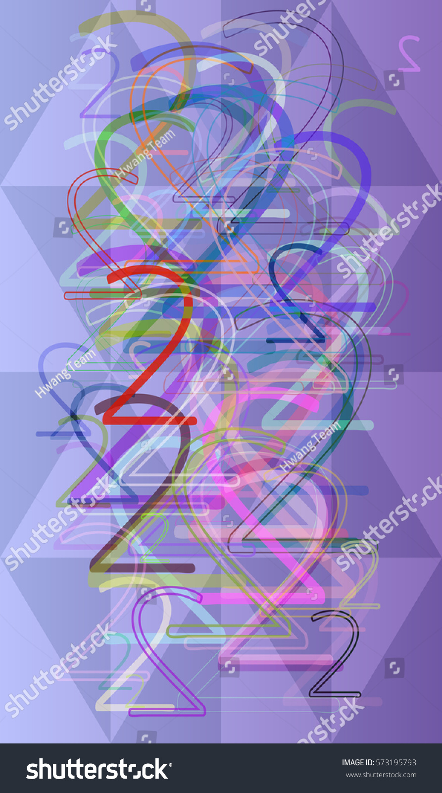 Number 2 Vector Background Stock Vector (Royalty Free) 573195793