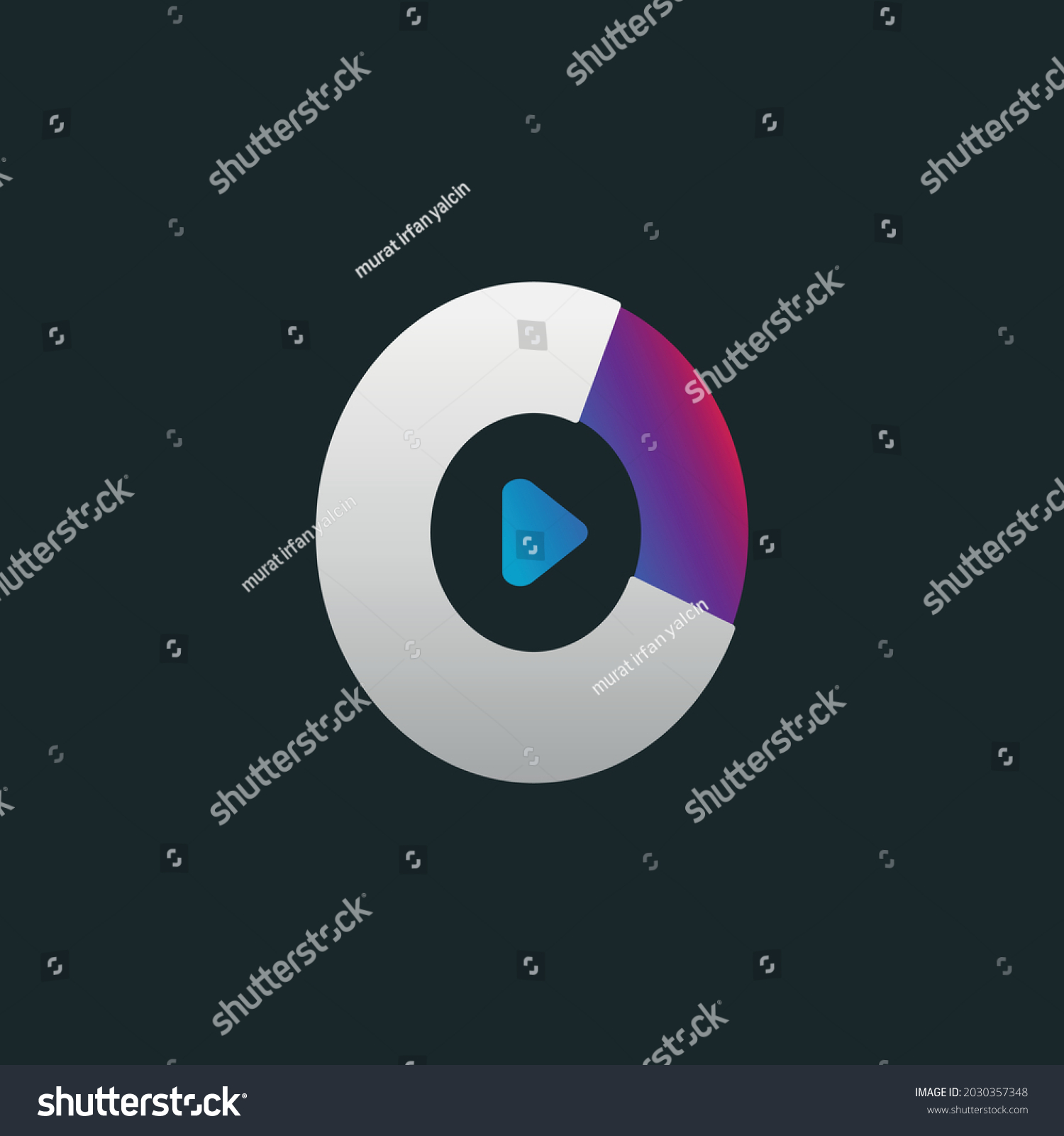 Number Zero Arrow Sign Vector Logo Stock Vector (Royalty Free) 2030357348