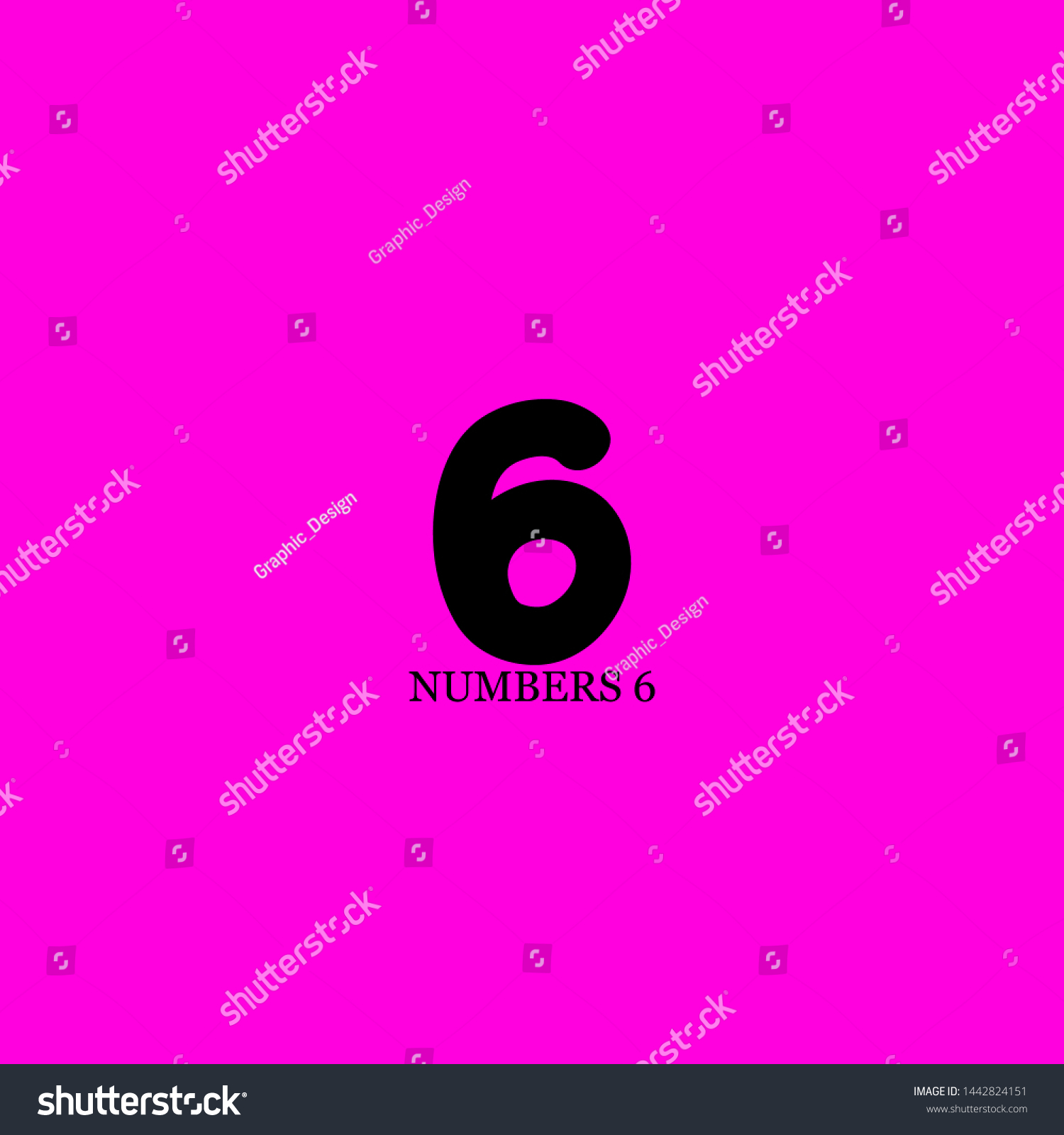 Numbers 6 Icon Sign Signifier Vector Stock Vector (Royalty Free ...