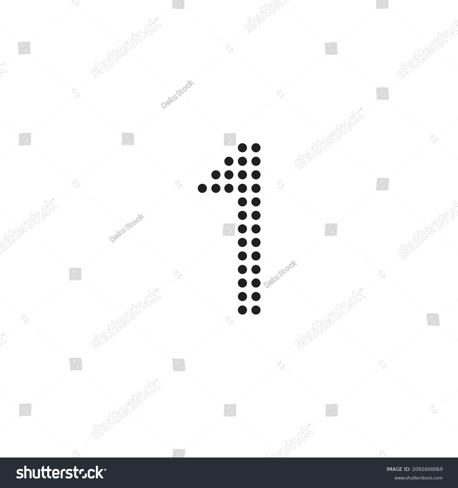 Numbers One Circles Simple Symbol Logo Stock Vector (Royalty Free ...