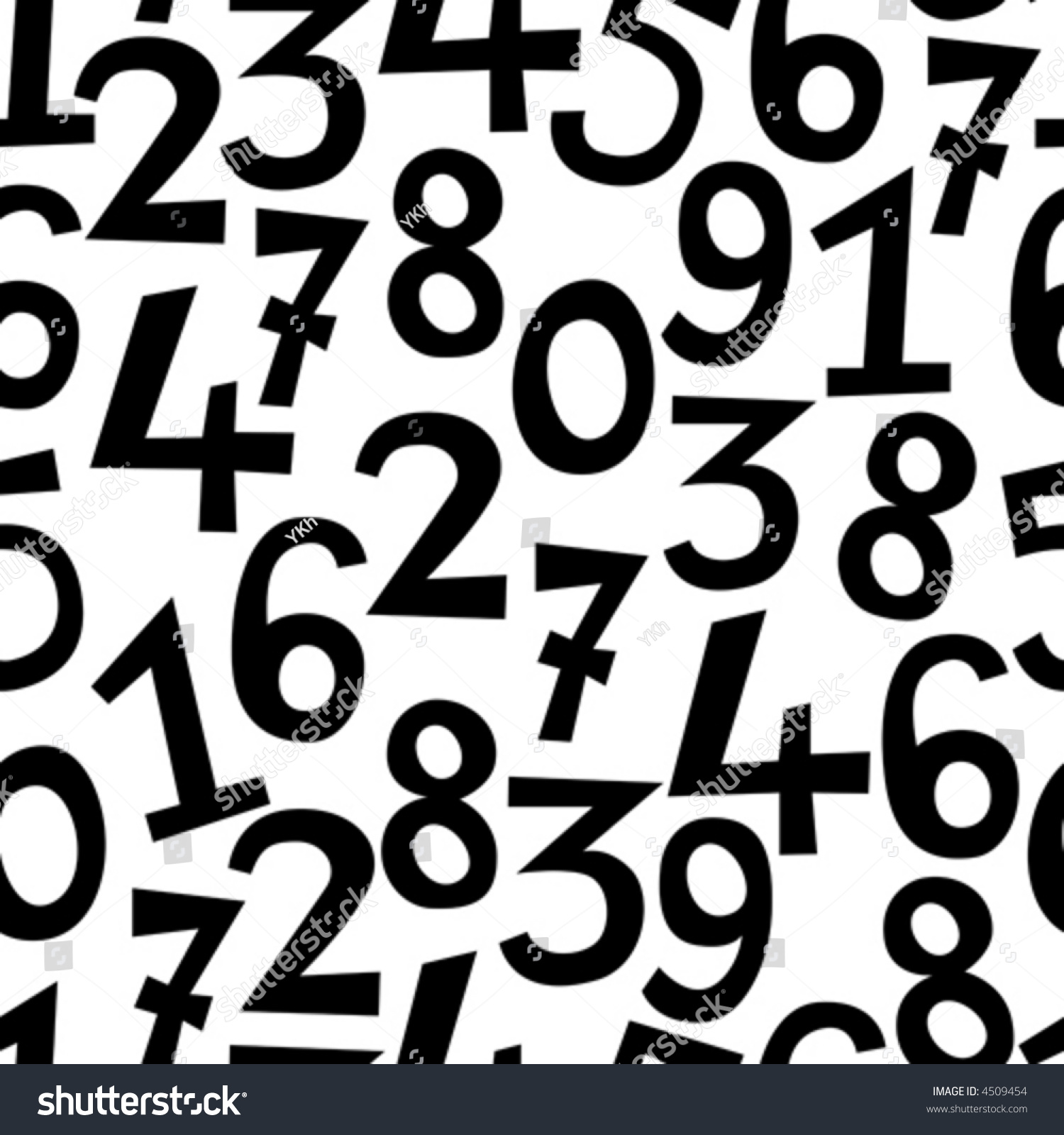 Numbers Seamless Vector Wallpaper Stock Vector (Royalty Free) 4509454