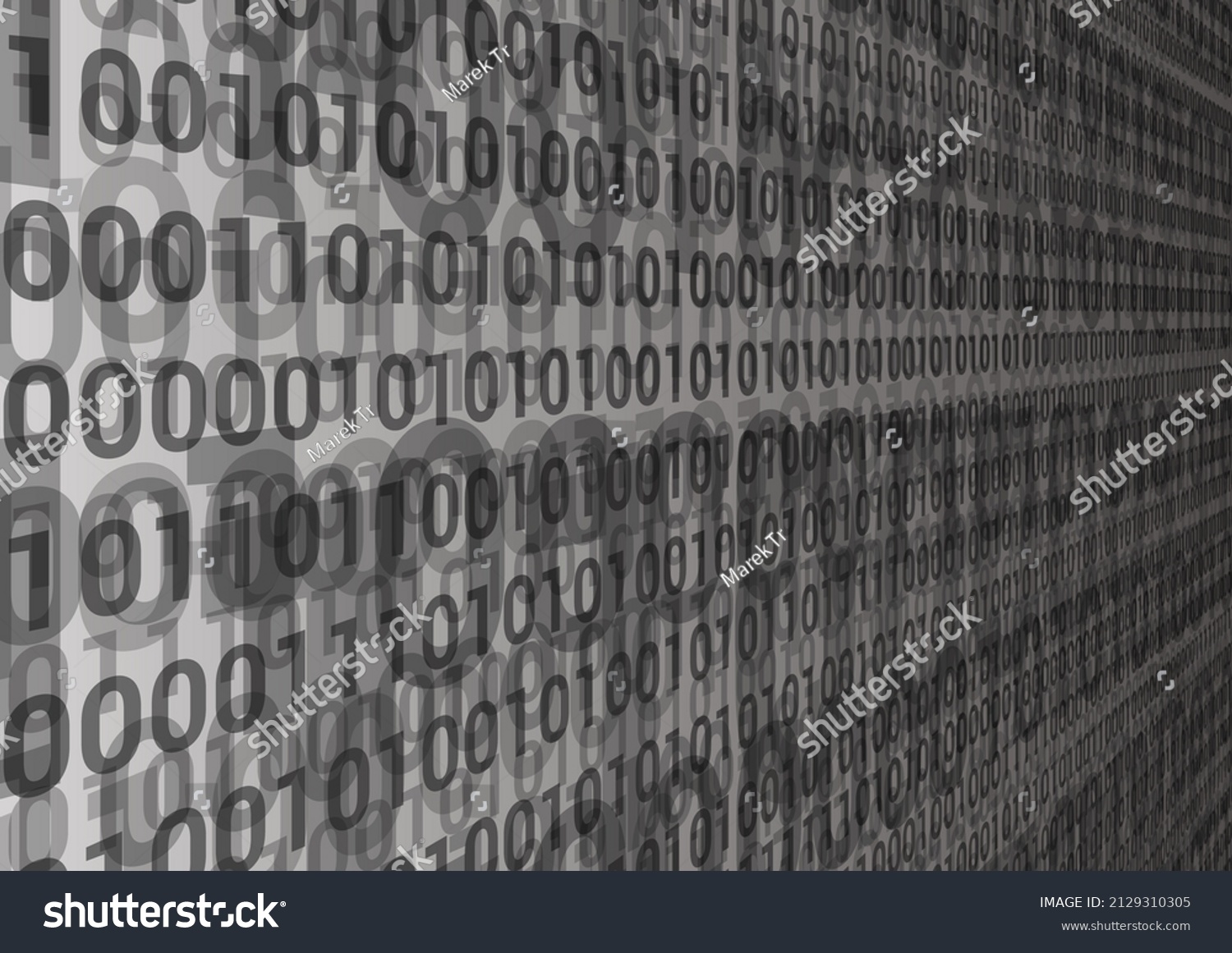 Numerical Background Number 1 0 Stock Vector (Royalty Free) 2129310305 ...